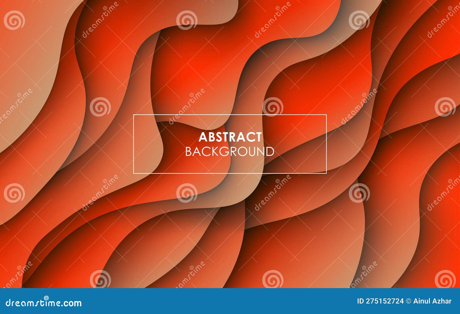 Multi Layers Orange Texture 3D Papercut Layers in Gradient Vector ...