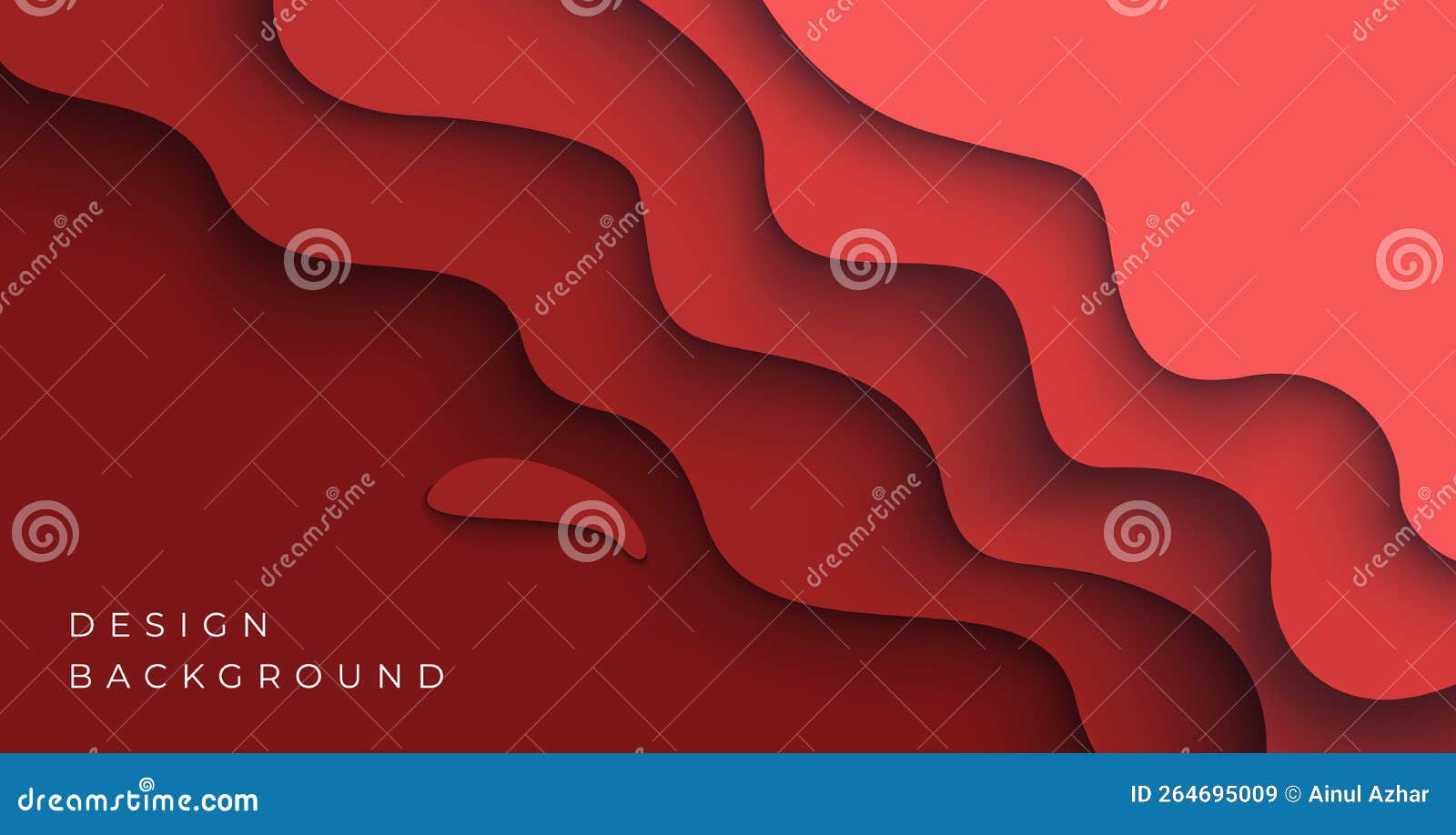 Multi Layers Red Texture 3D Papercut Layers in Gradient Vector Banner ...