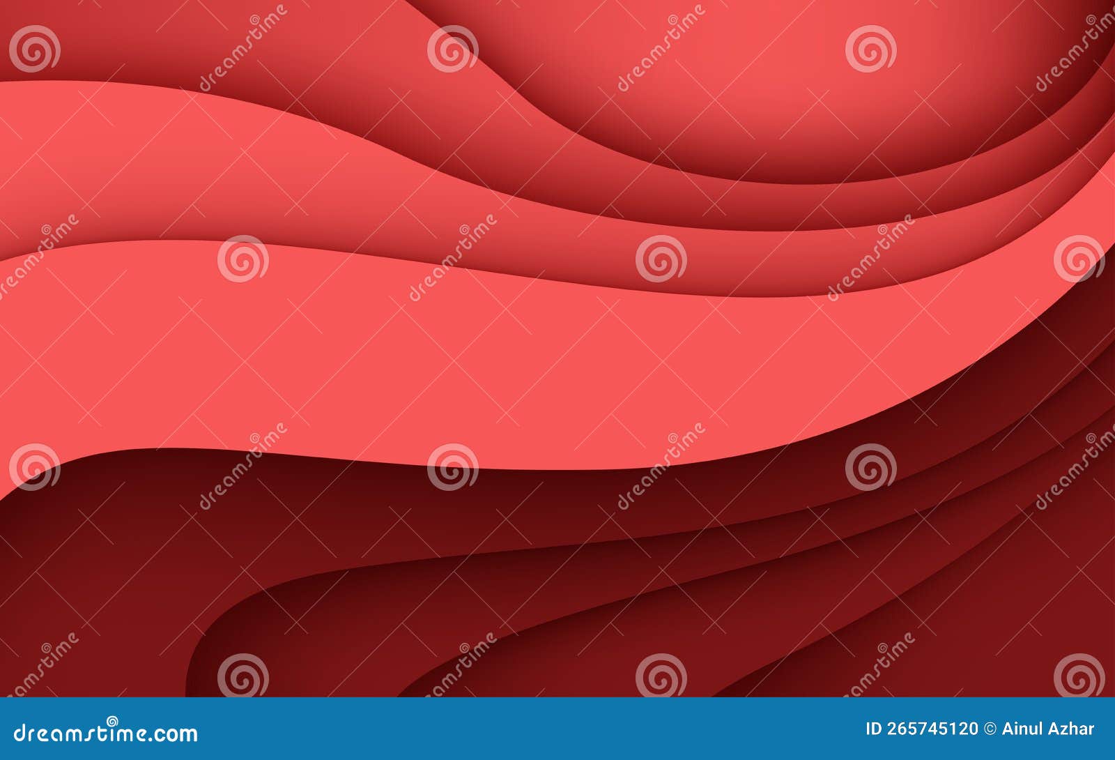 Multi Layers Red Texture 3D Papercut Layers in Gradient Vector Banner ...