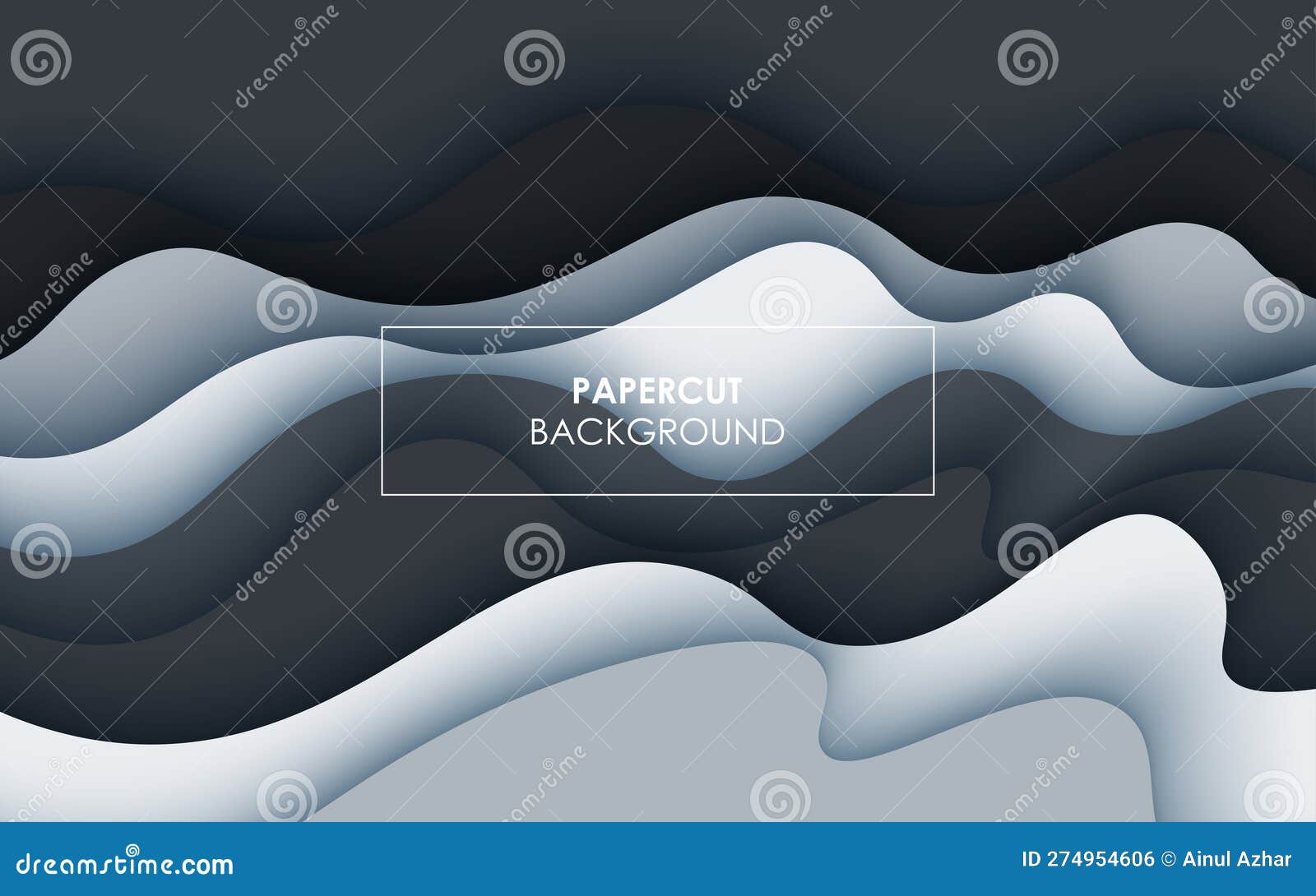 Multi Layers White Gray Texture 3D Papercut Layers in Gradient Vector ...