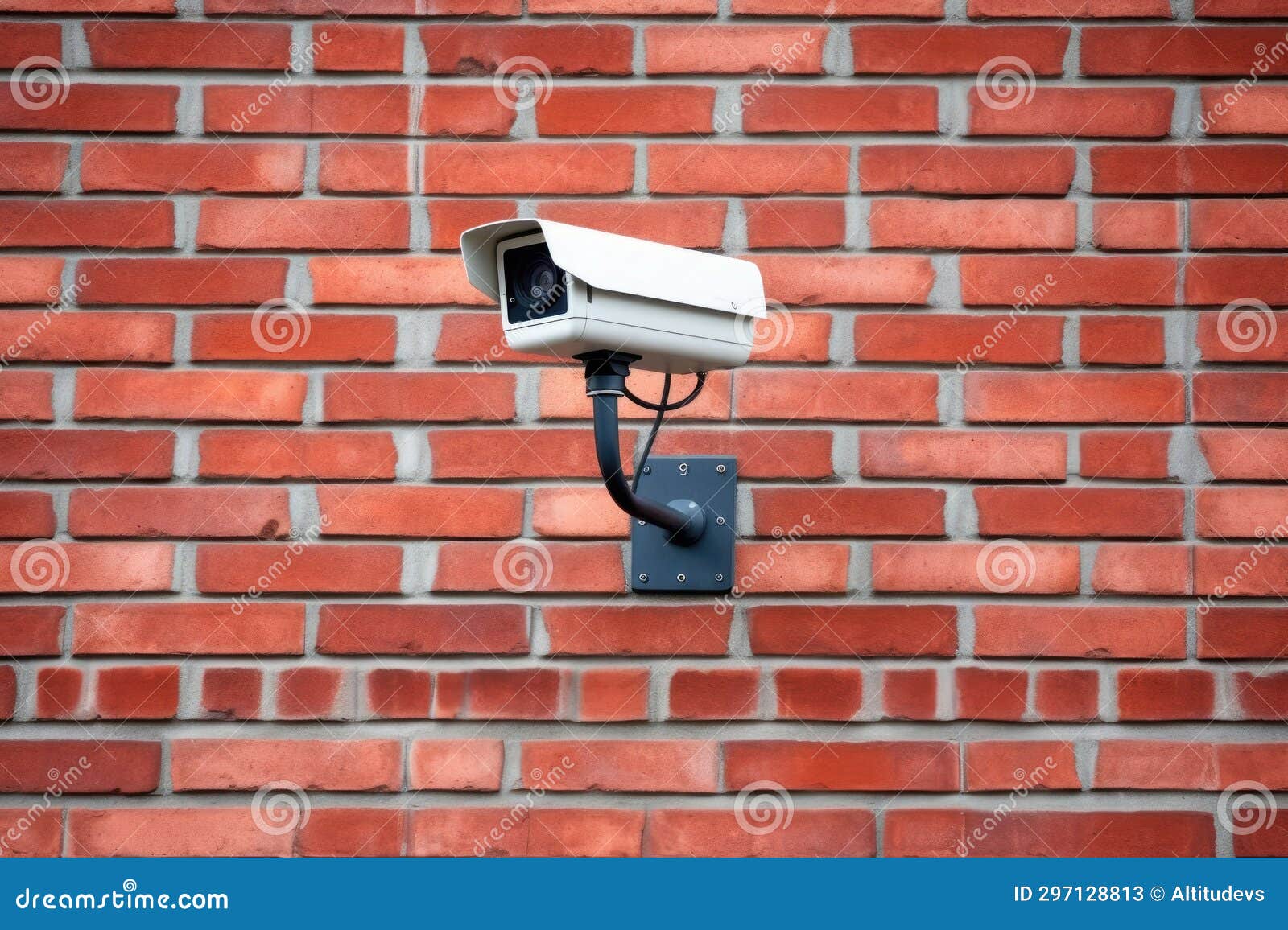 Multi-lensed Ip Camera on a Brick Wall Stock Image - Image of ...