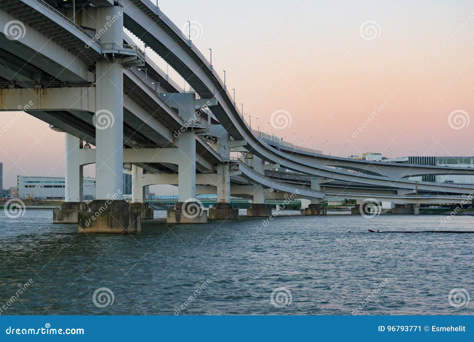 Multi Level Bridge. Modern Urban Infrastructure Stock Image - Image of ...
