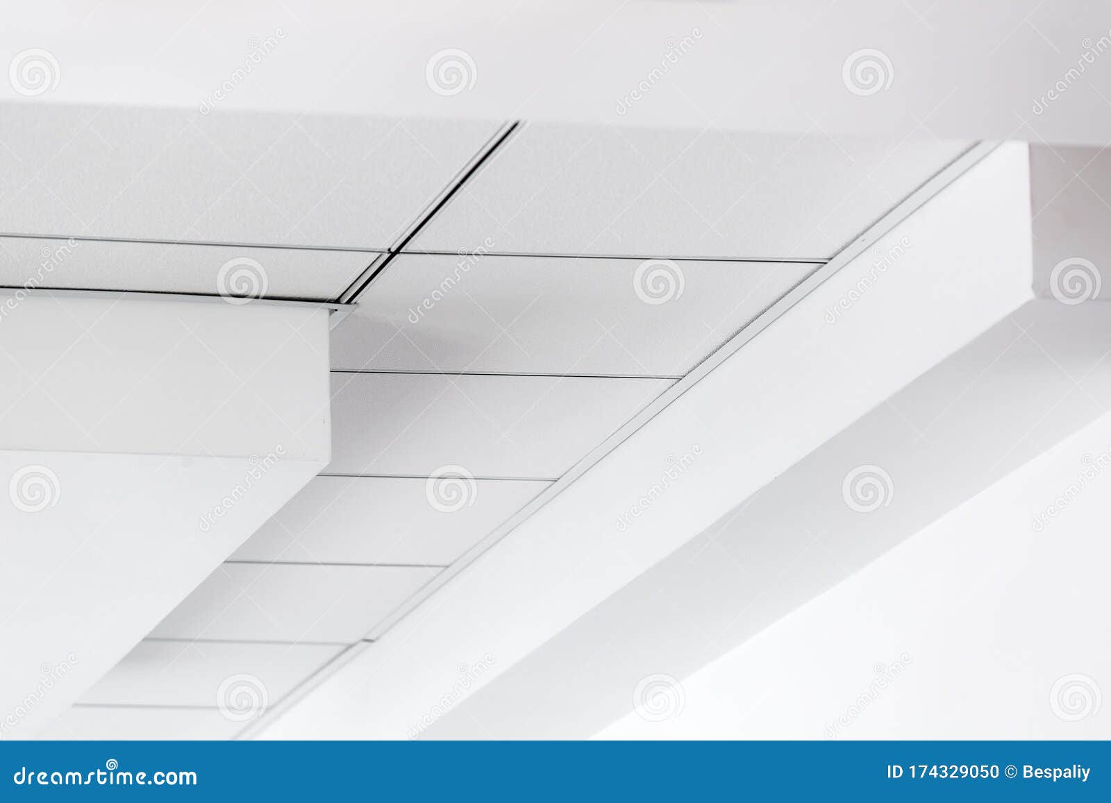 Multi-level Ceiling with Three-dimensional Protrusions and a Suspended ...