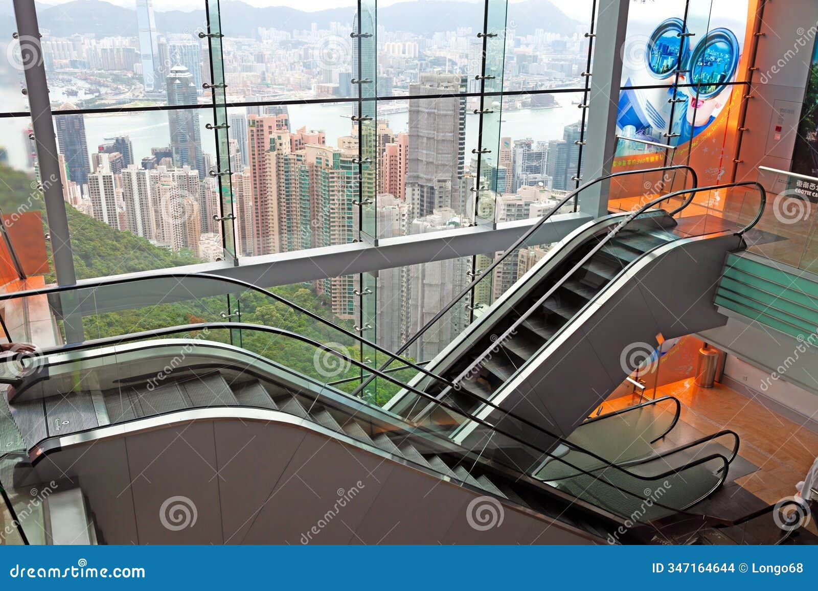 Multi-level Escalators in a Modern Shopping Mall with Dynamic ...