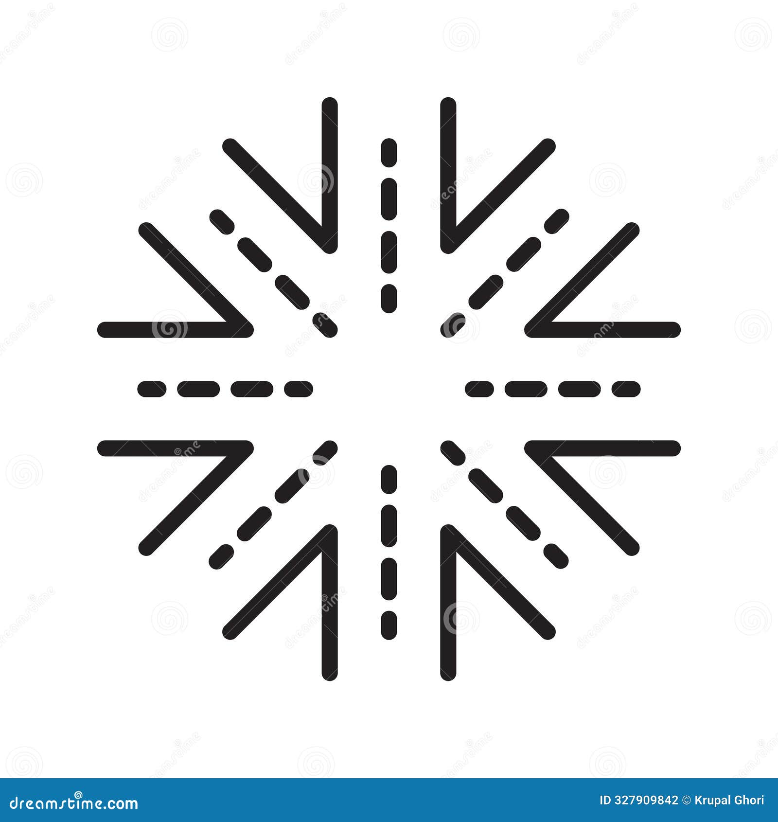 Multi Level Junction Icon Black Line Art Vector Logo Stock Vector ...