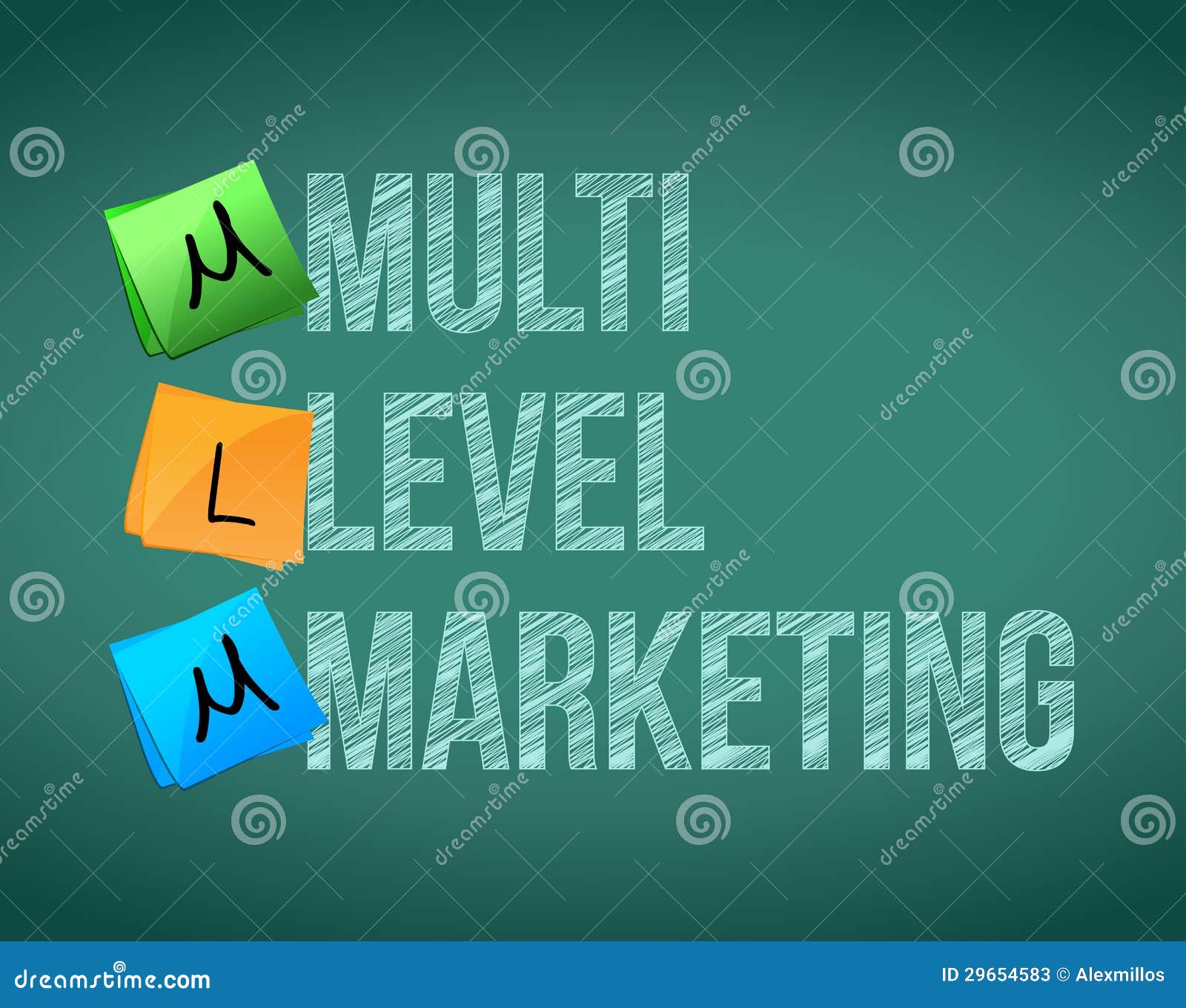 Multi Level Marketing stock illustration. Illustration of learning ...
