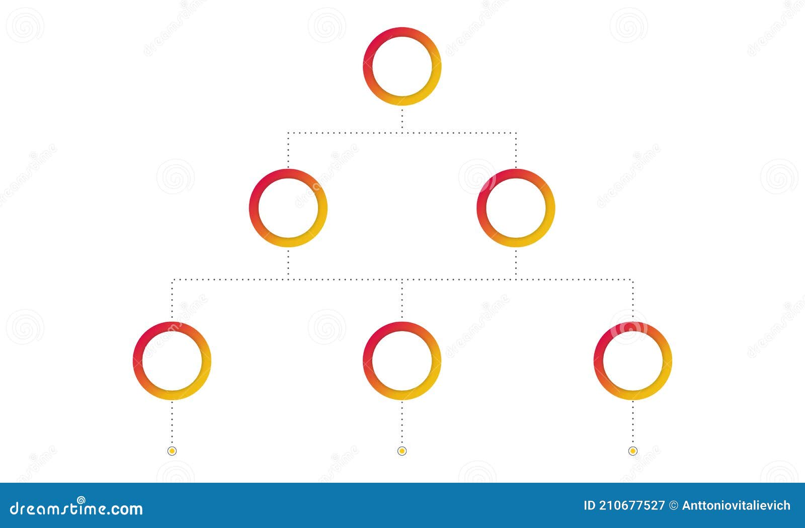 Multi-level Marketing Business Template. Blank Mlm Structure On White ...