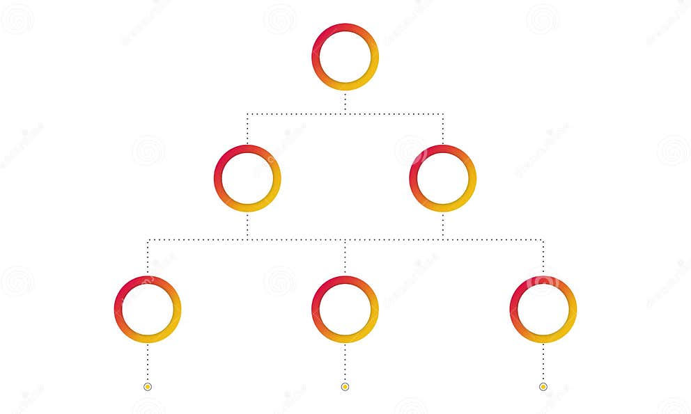 Multi-level Marketing Business Template. Blank Mlm Structure on White ...