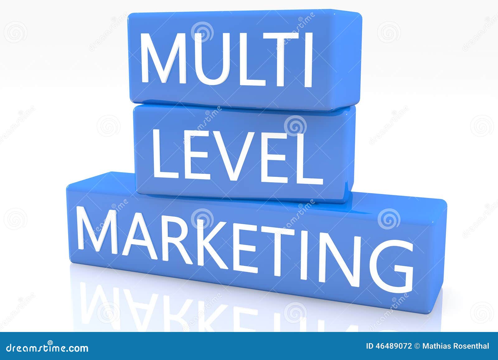 Multi-level Marketing Business Template. Blank Mlm Structure On White ...