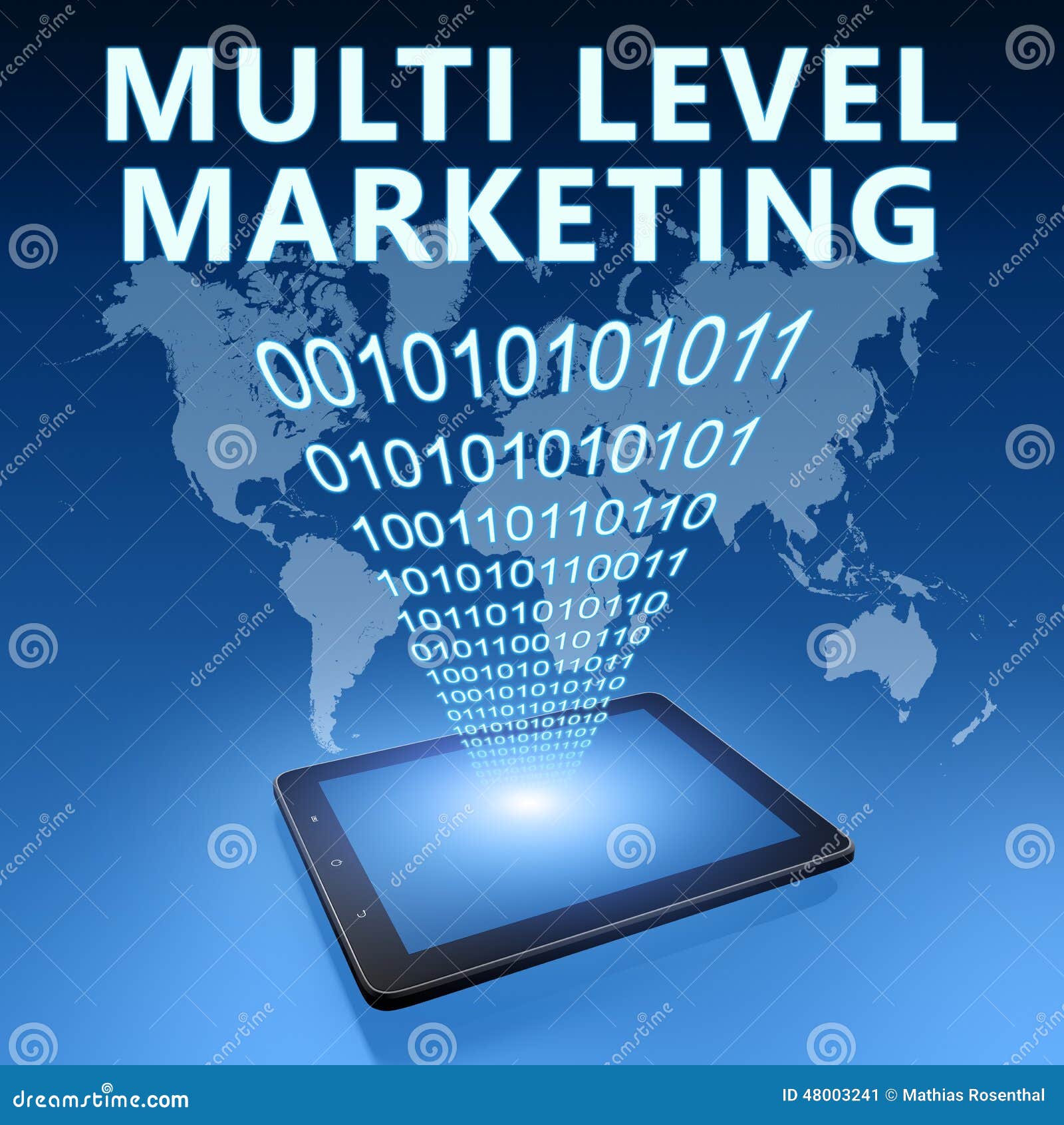 Multi-level Marketing Business Template. Blank Mlm Structure On White ...