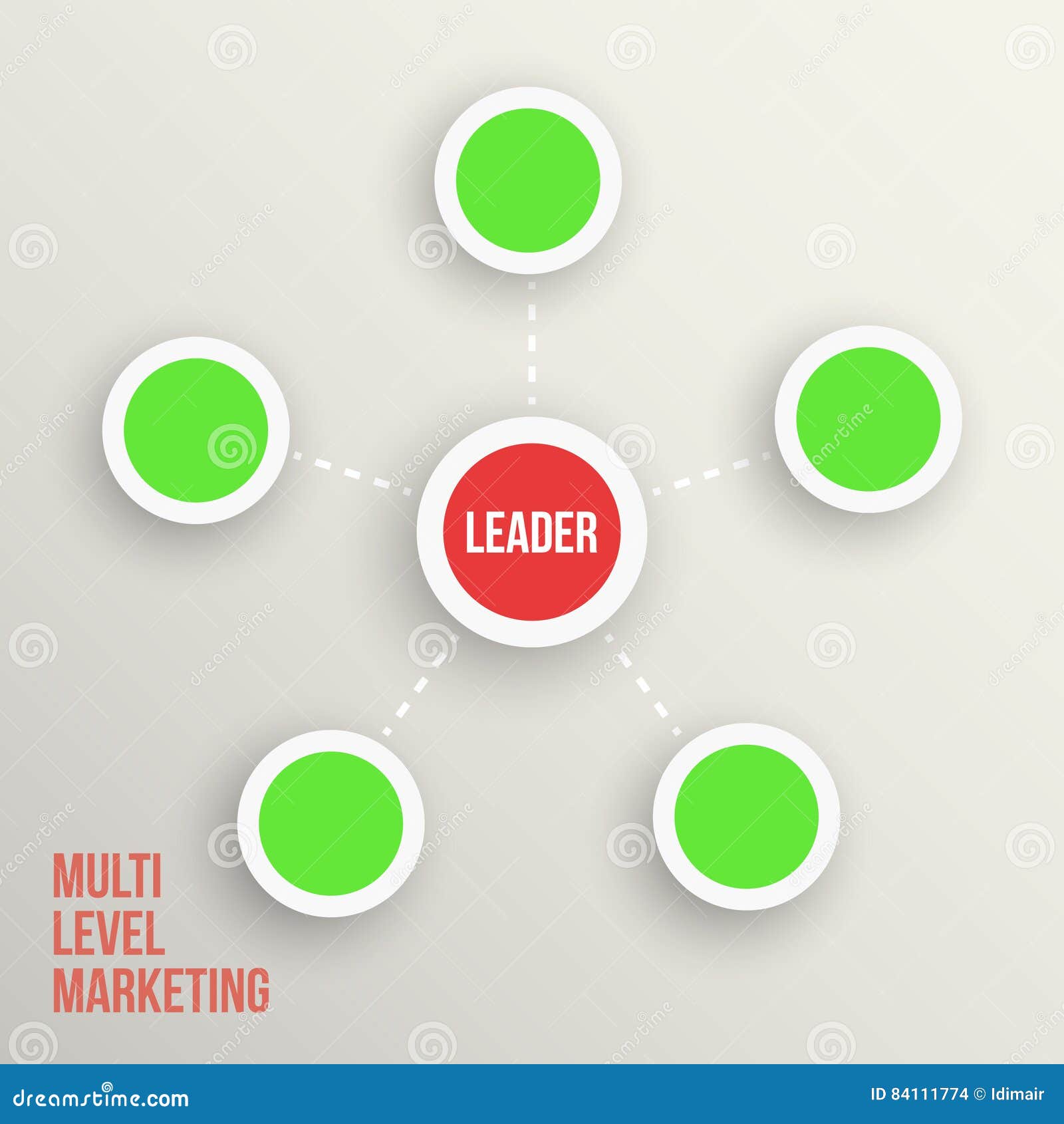 Multi Level Marketing Leader Diagramm Vector Stock Vector ...