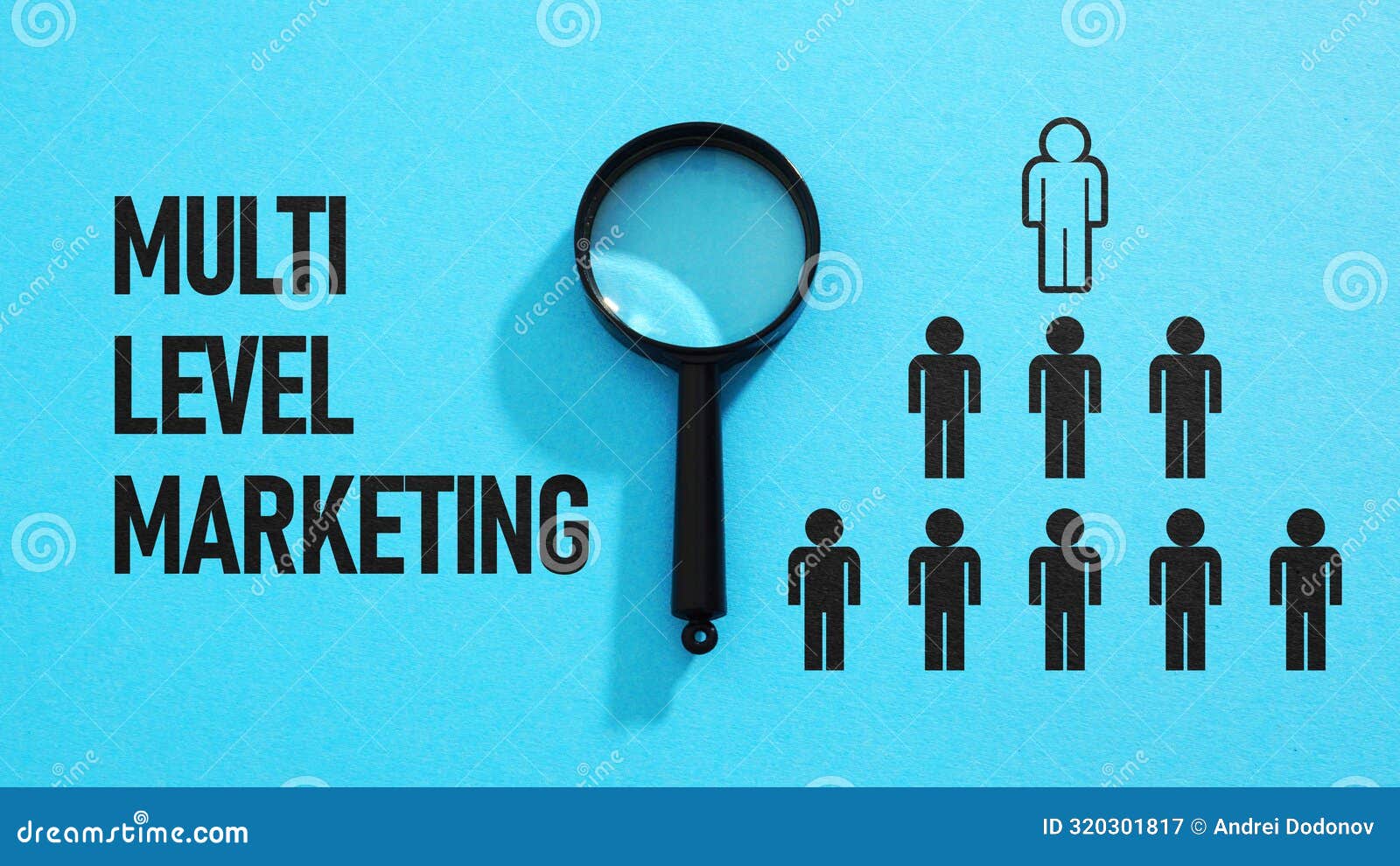 Multi Level Marketing MLM is Shown As the Business Concept Stock Image ...