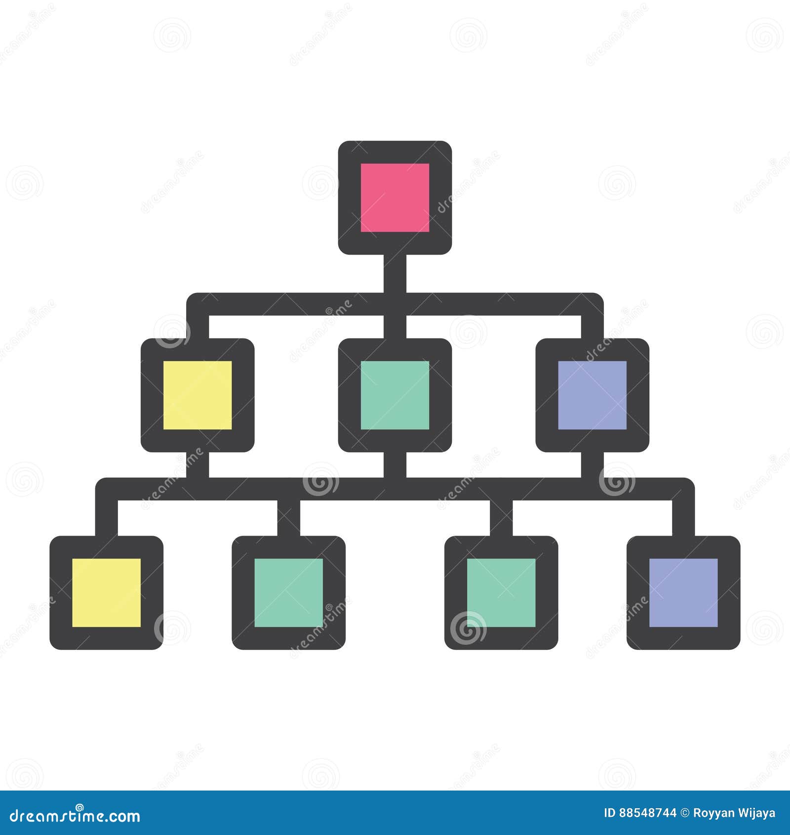 Multi level marketing stock vector. Illustration of credit - 88548744