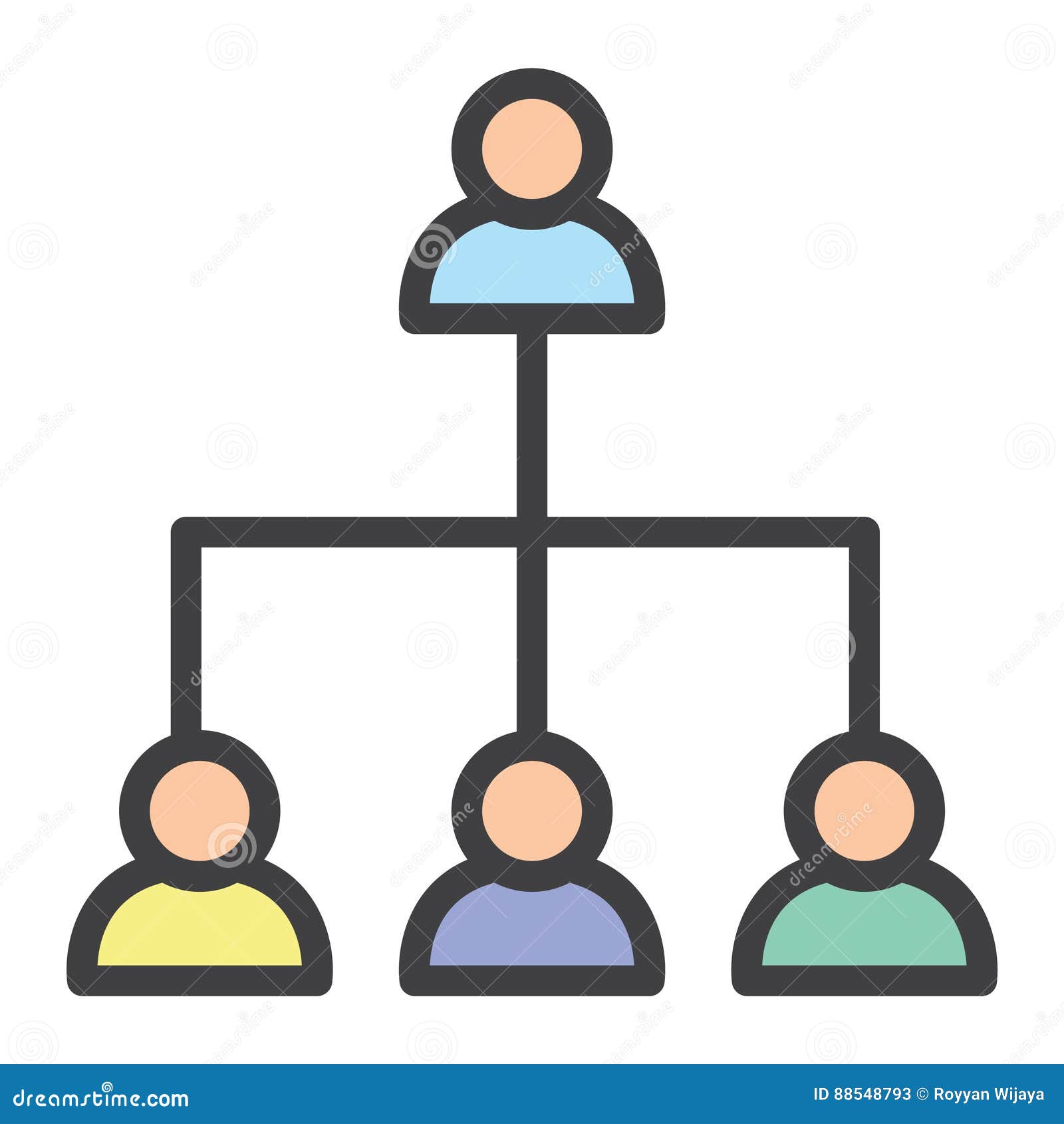 Multi level marketing stock vector. Illustration of chart - 88548793