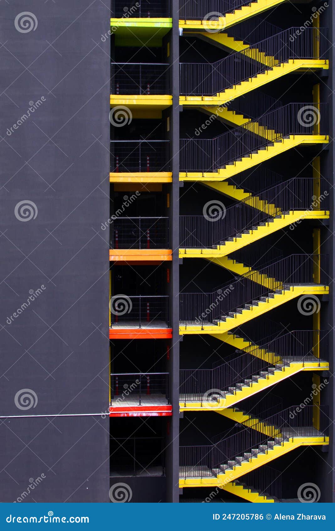 Multi Level Parking Garage . Exterior of Large, Multi-storey Parking ...