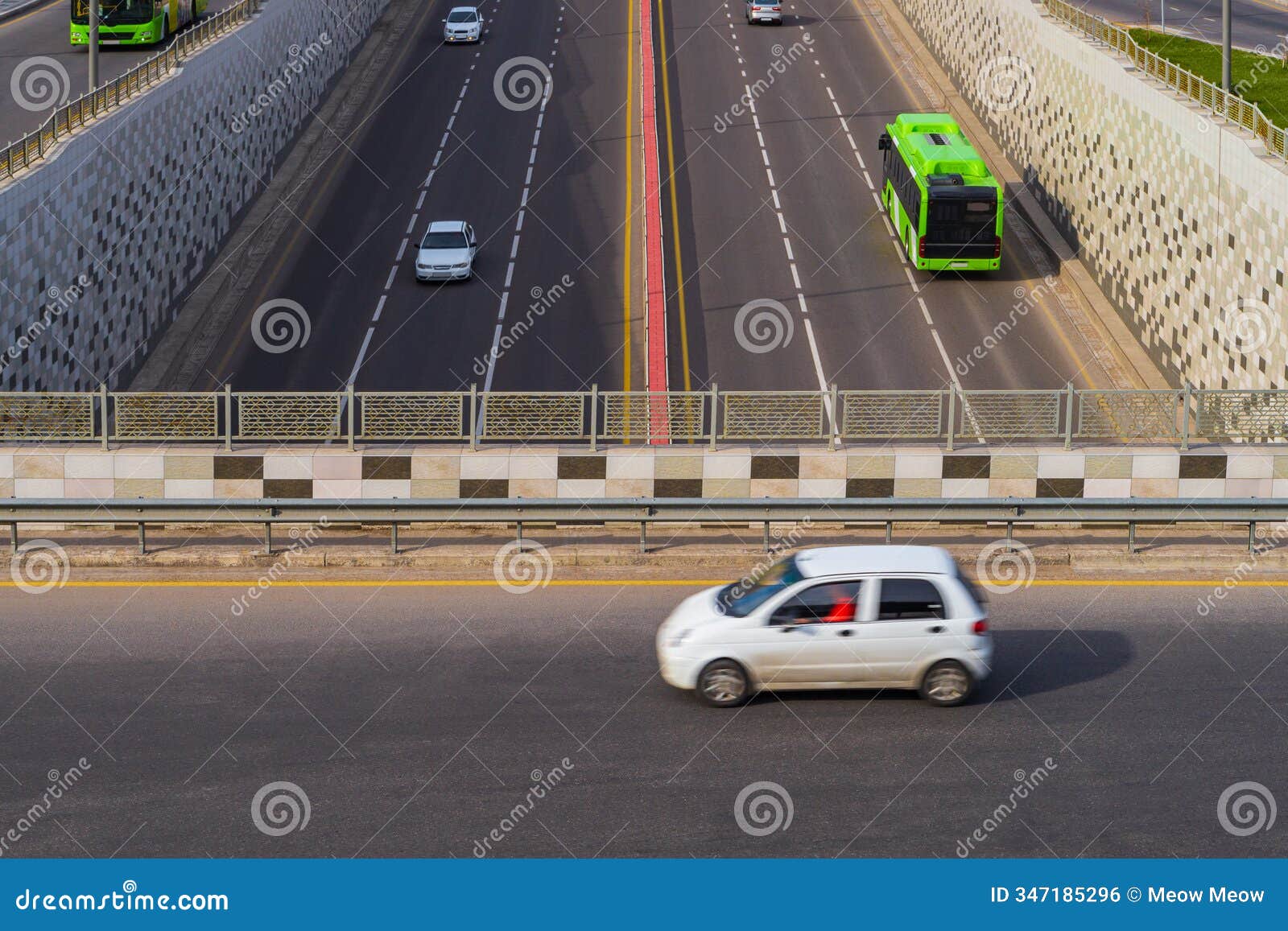 A Multi-level Road Junction with Bridges and Underground Sections ...