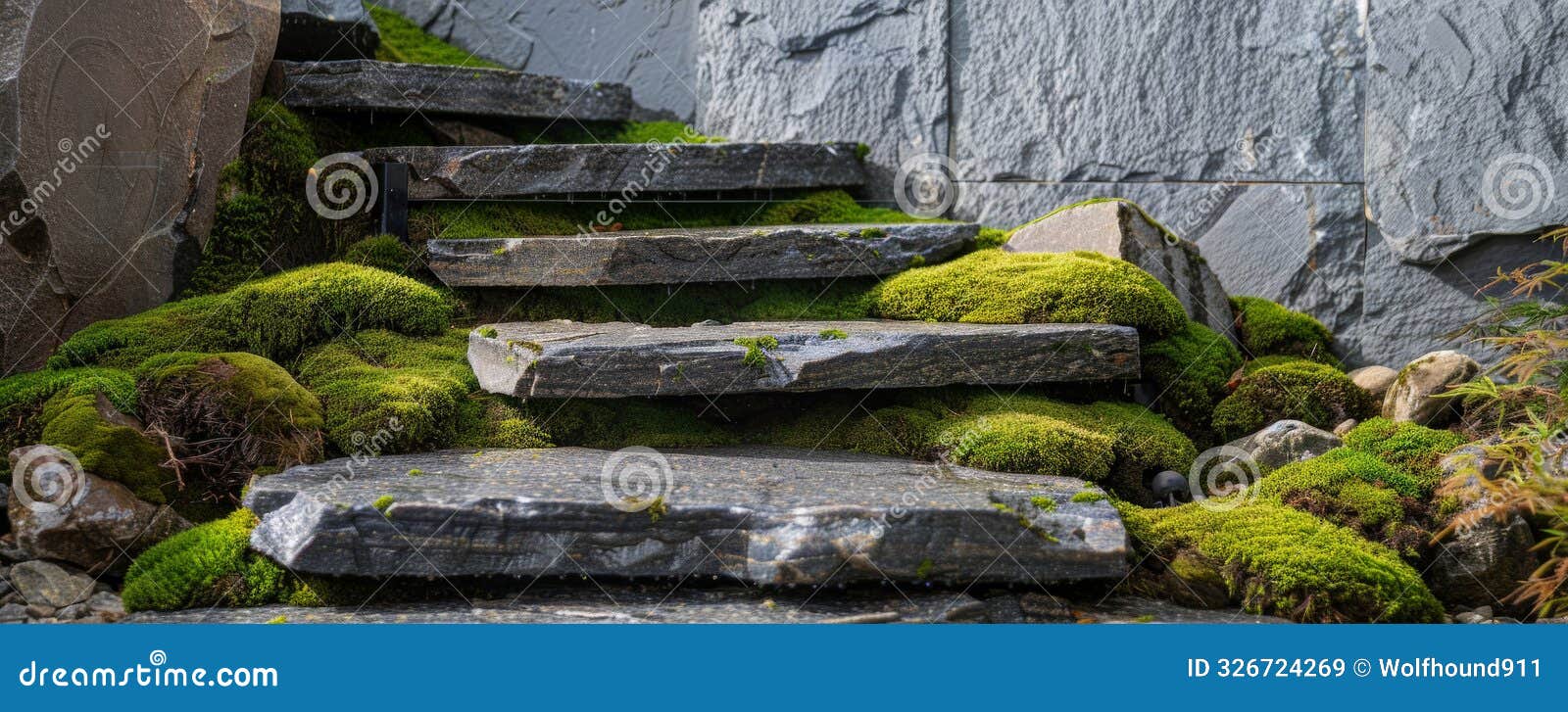 A Multi-level Stone Podium with a Rough Texture, Set Amidst a ...