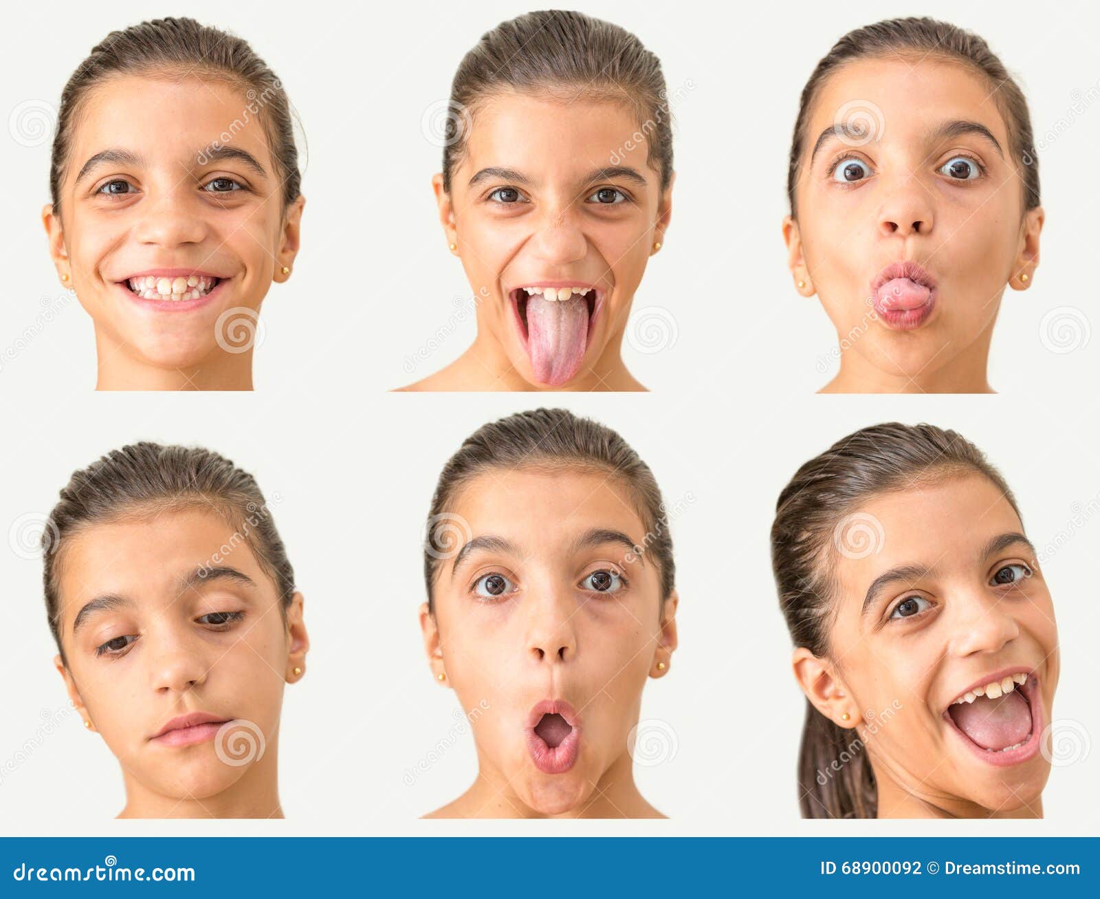 Multi Mädchen Des Jungen Jugendlich Der Gesichter Stockfoto - Bild von ...