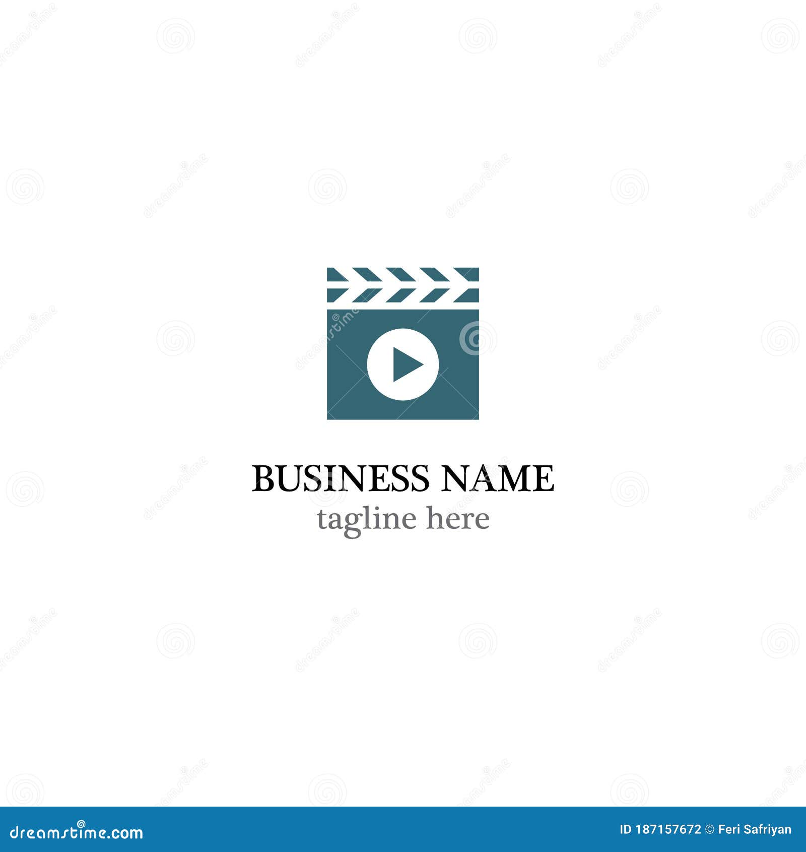 Multi media logo template stock vector. Illustration of scene - 187157672