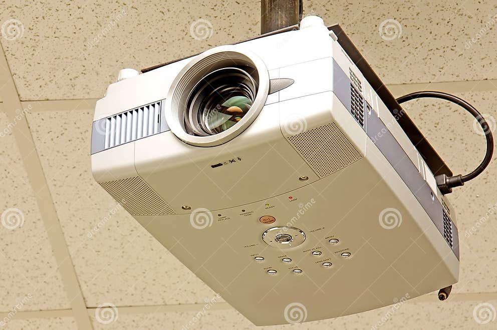 Multi-media projector stock photo. Image of class, powerpoint - 14246520