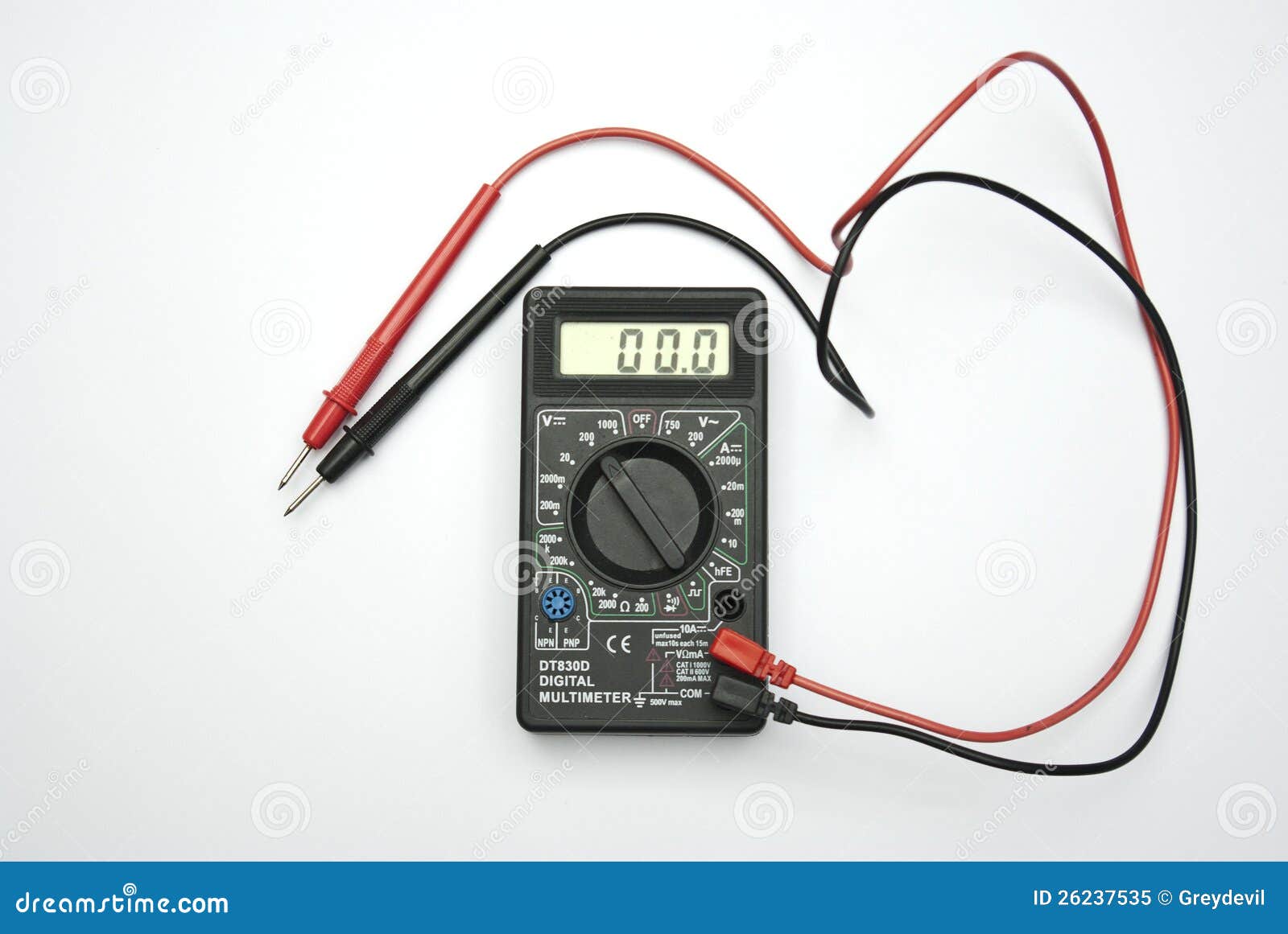 Multi meter stock image. Image of black, lieshout, volt - 26237535