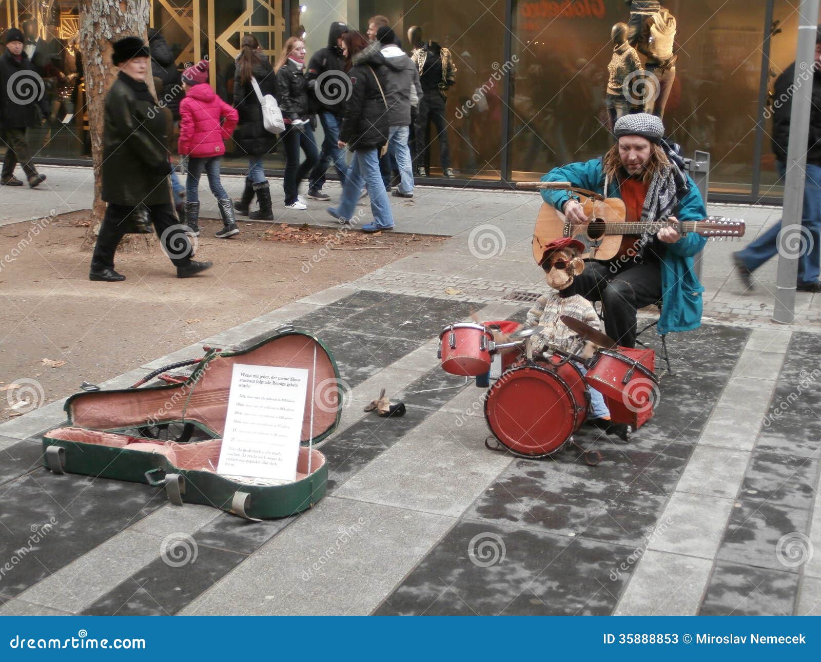 Multi-musician on Street of Dresden, Germany Editorial Stock Photo ...