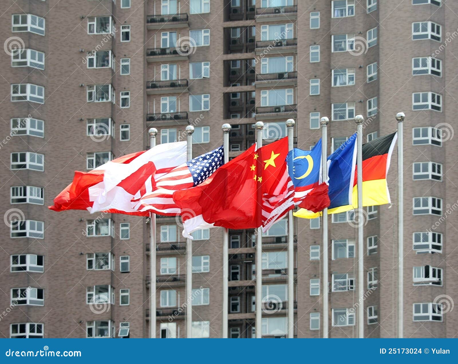 Multi-nation flags stock photo. Image of flying, swing - 25173024