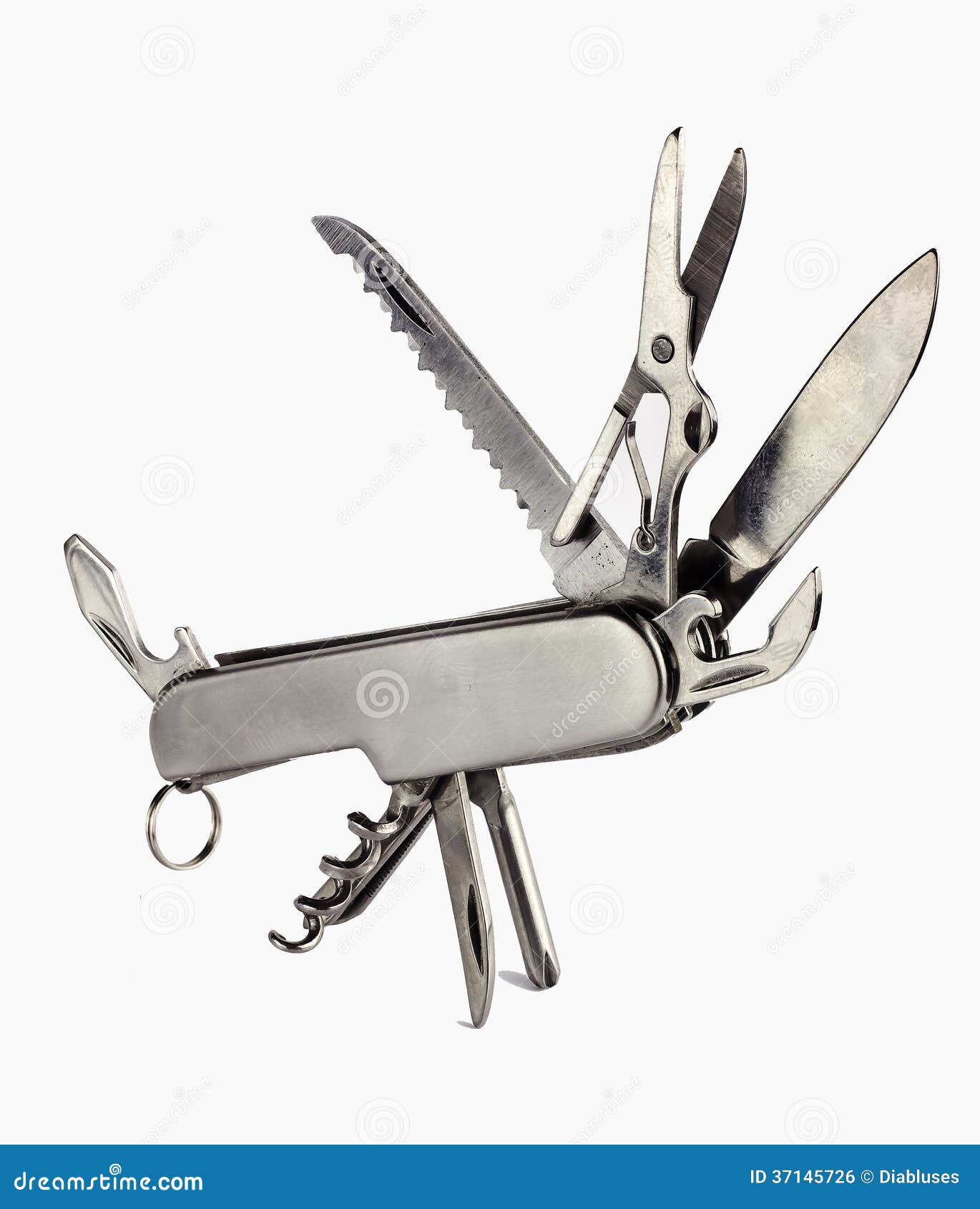 Multi-outil de couteau photo stock. Image du isolement - 37145726