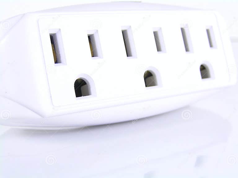 Multi-outlet adapter stock photo. Image of receptacle, connected - 321992
