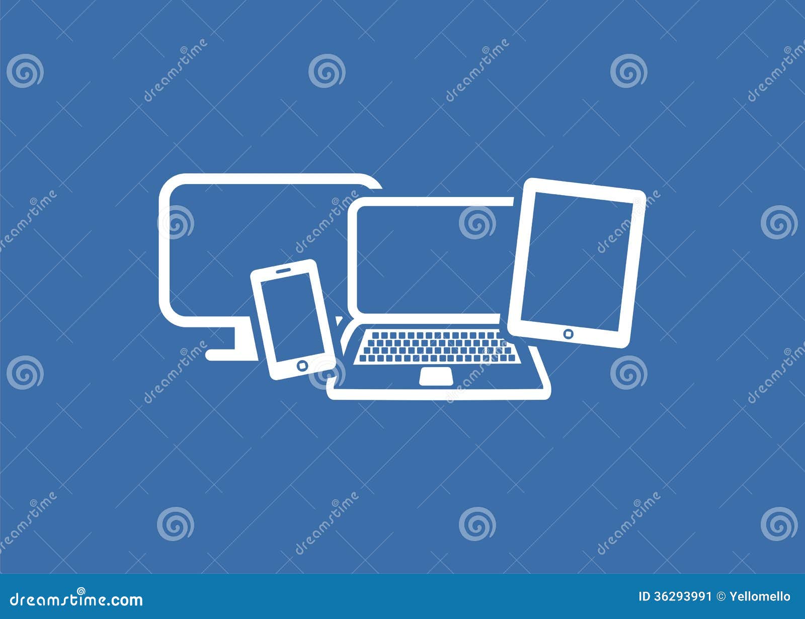 Multi-platform Illustration Cartoon Vector | CartoonDealer.com #36293991