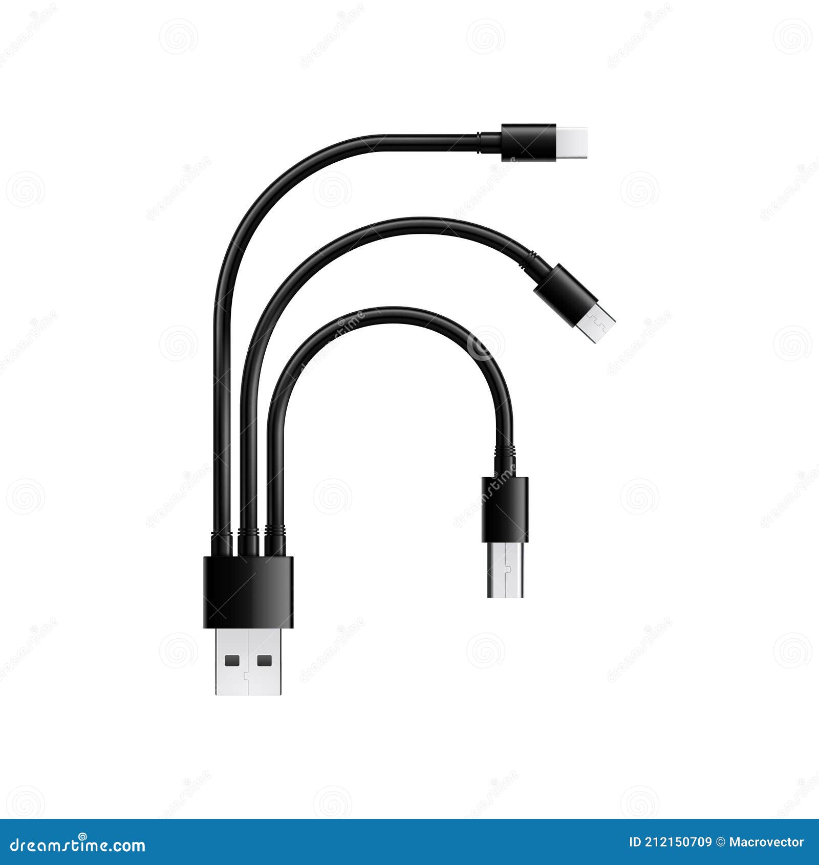 Multi Plug Adapter Composition Stock Vector - Illustration of cable ...