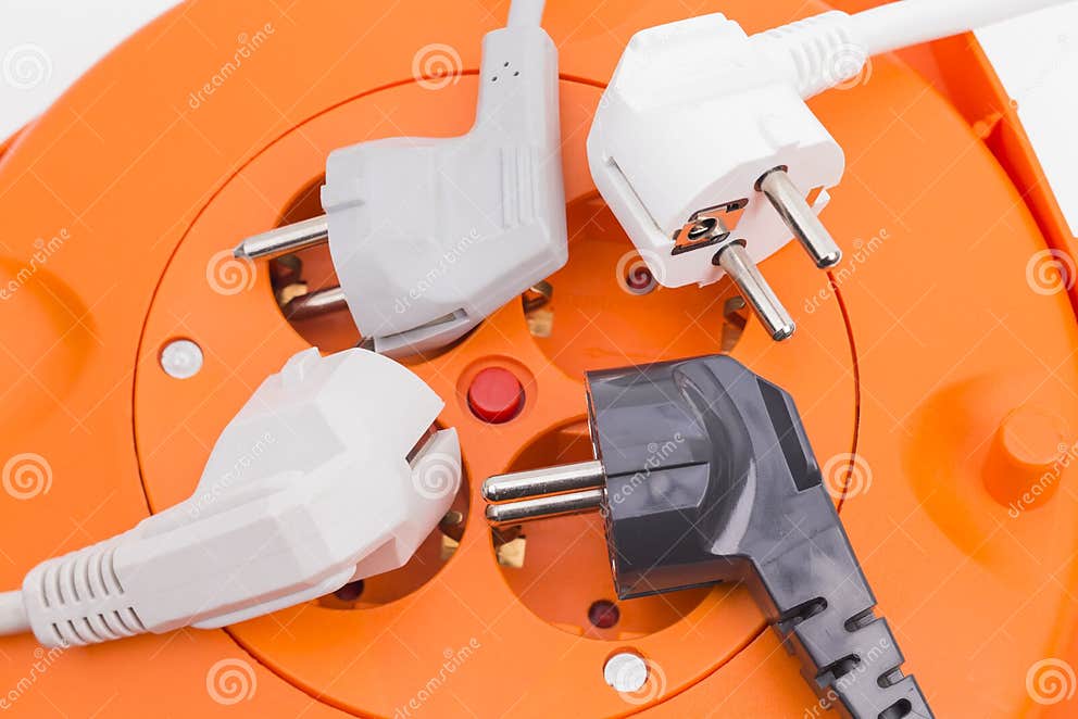 Multi Plug and Disconnected Power Cables Stock Photo - Image of wired ...