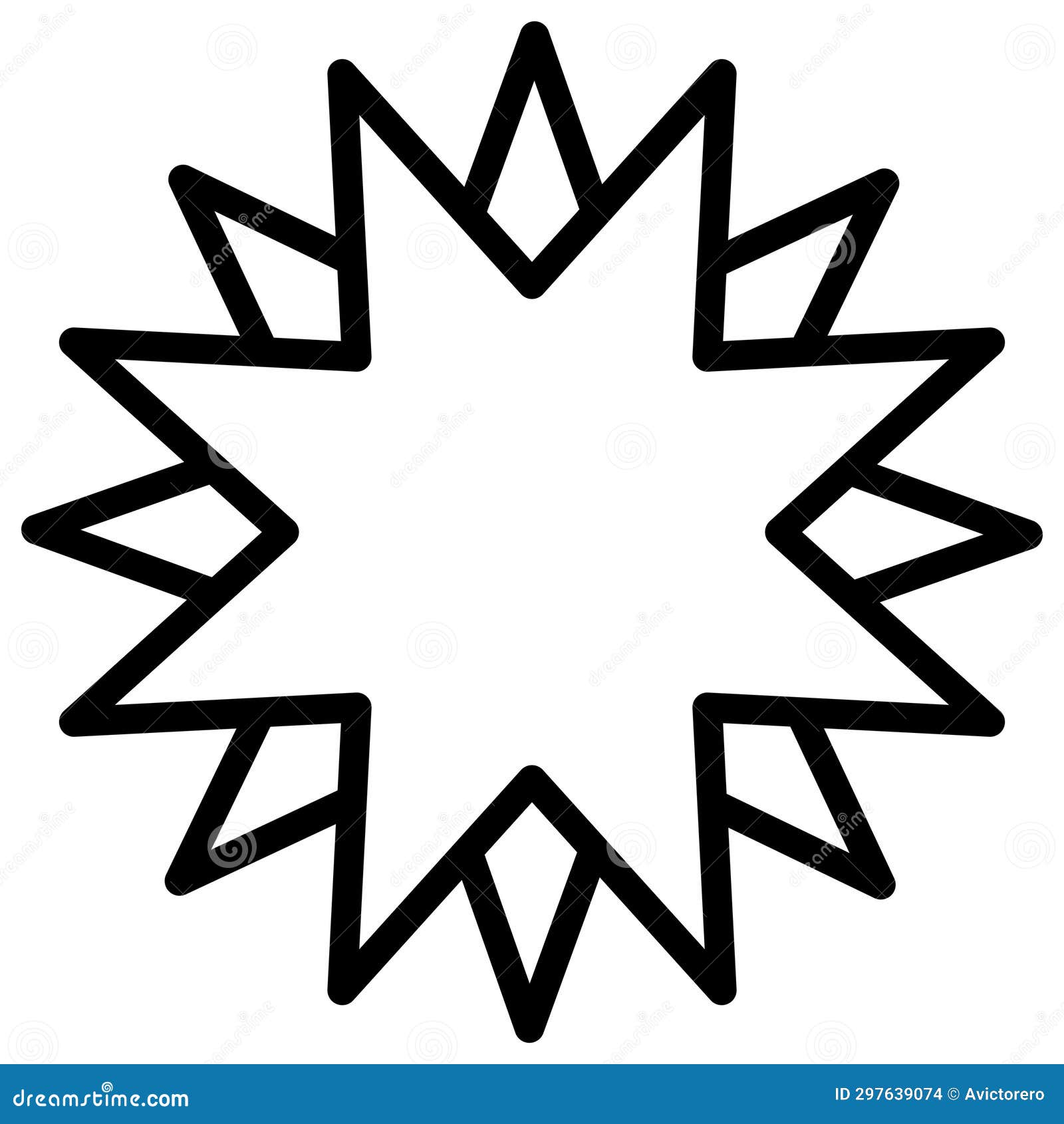 Multi Pointed Star Design Element Stock Vector - Illustration of multi ...