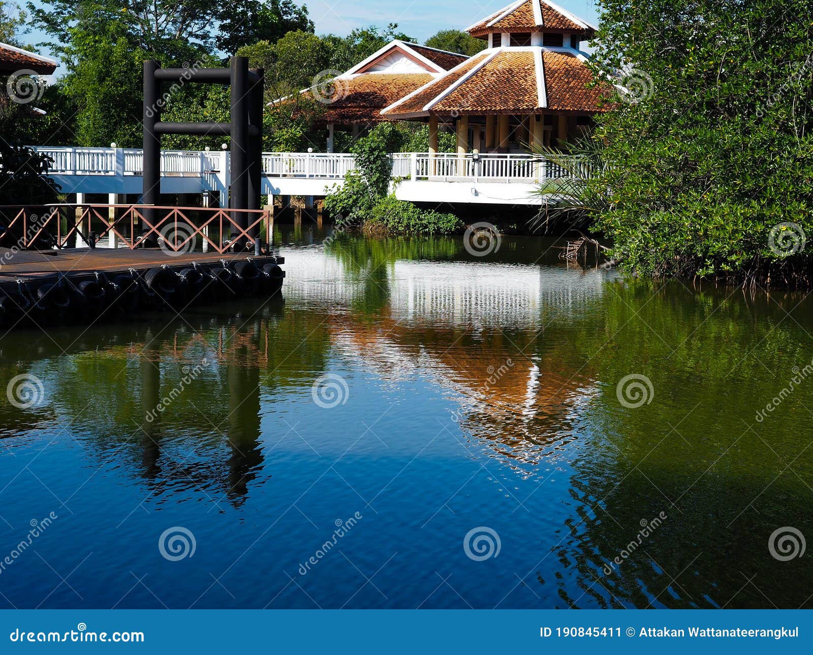 Multi-purpose Building in the Park Stock Image - Image of multi, garden ...