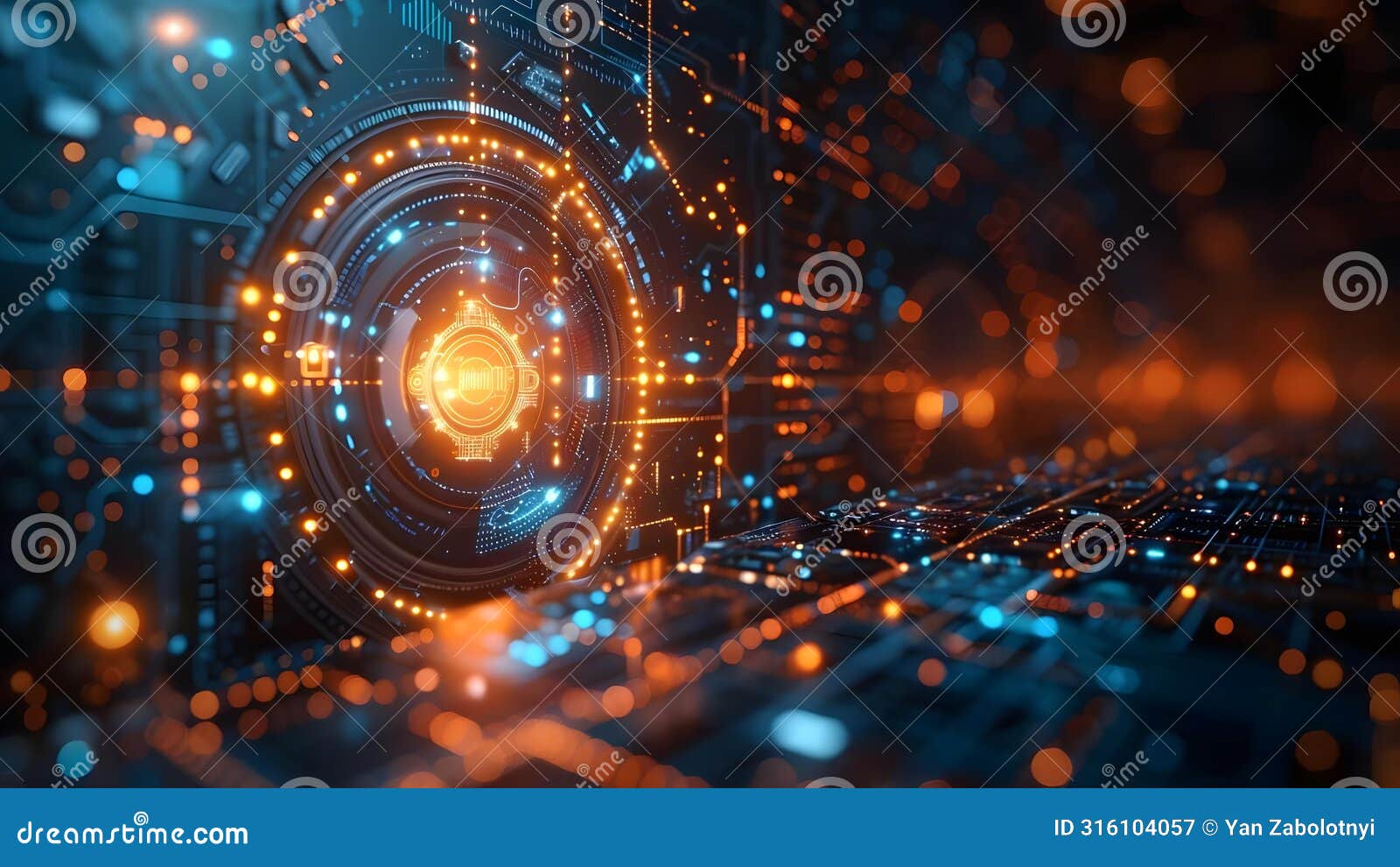 Multi-Purpose Digital Background for Tech Projects Involving Neural ...