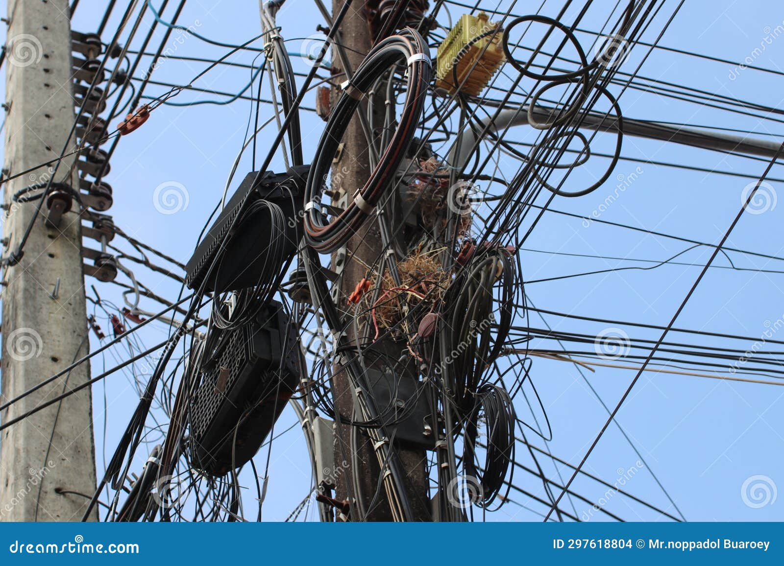 Multi-purpose Electrical Pole Stock Photo - Image of metal, poles ...