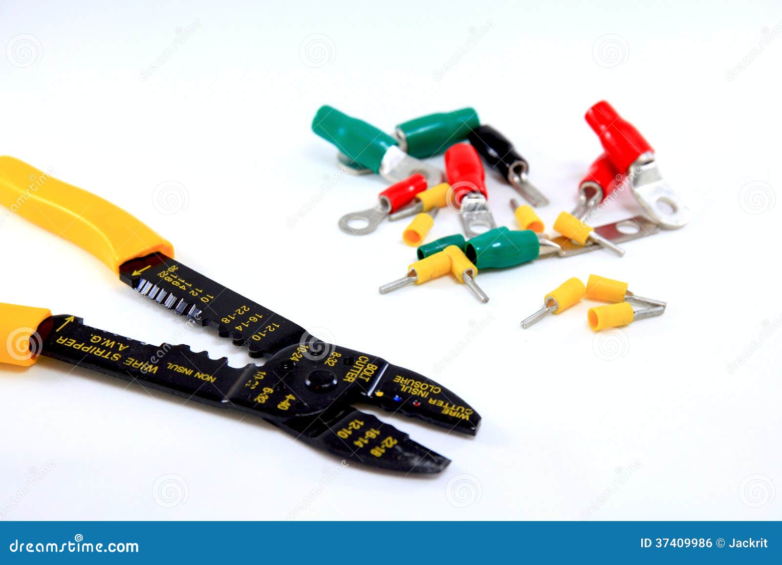 Multi Purpose Electrician S Tool Isolated on White Stock Photo - Image ...