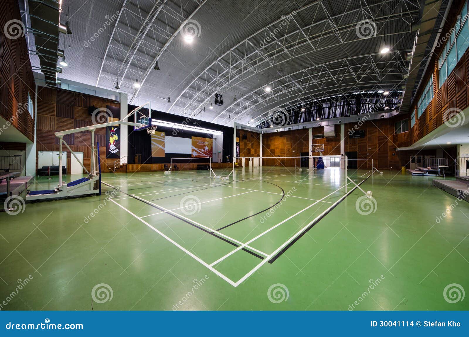 Multi Purpose Hall stock photo. Image of basketball, multi - 30041114