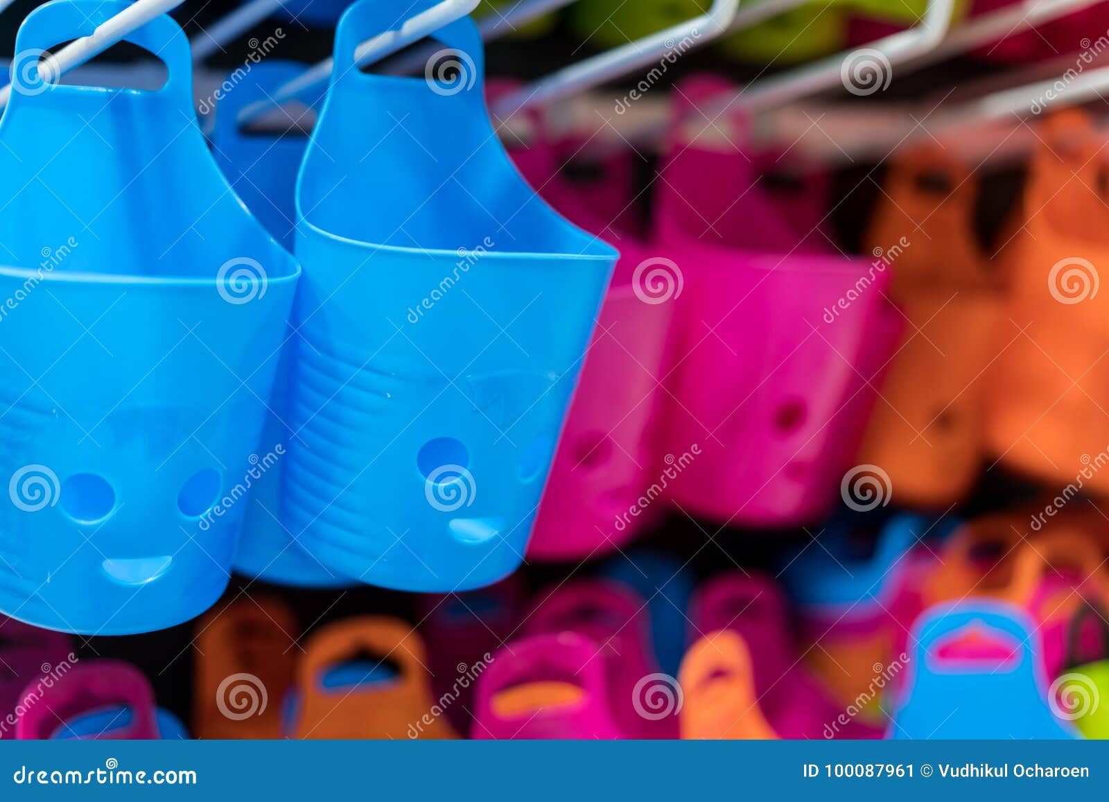 Multi Purpose Hanging Plastic Container for Stuff Organizer. Stock ...