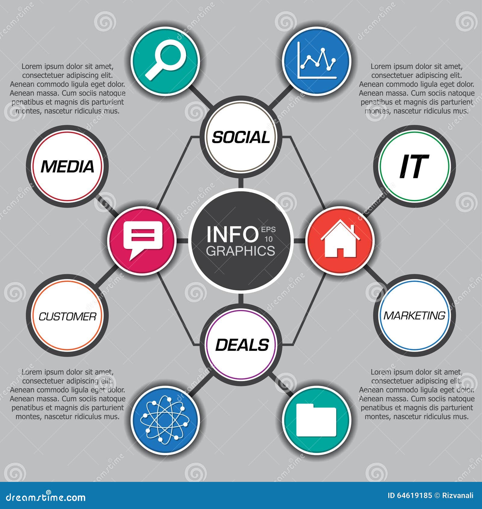 Multi Purpose Infographic Vector Design Template Stock Vector ...