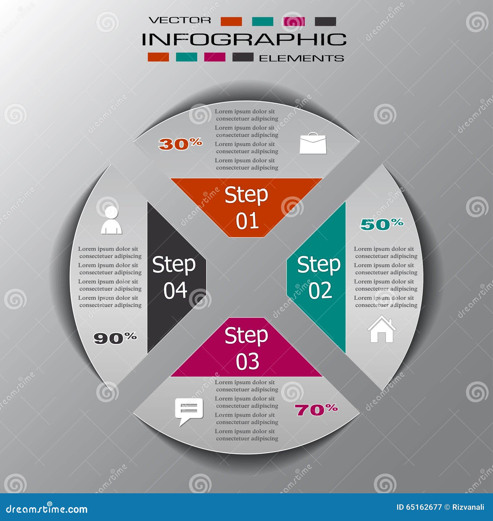 Multi Purpose Infographic Vector Design Template Stock Vector ...