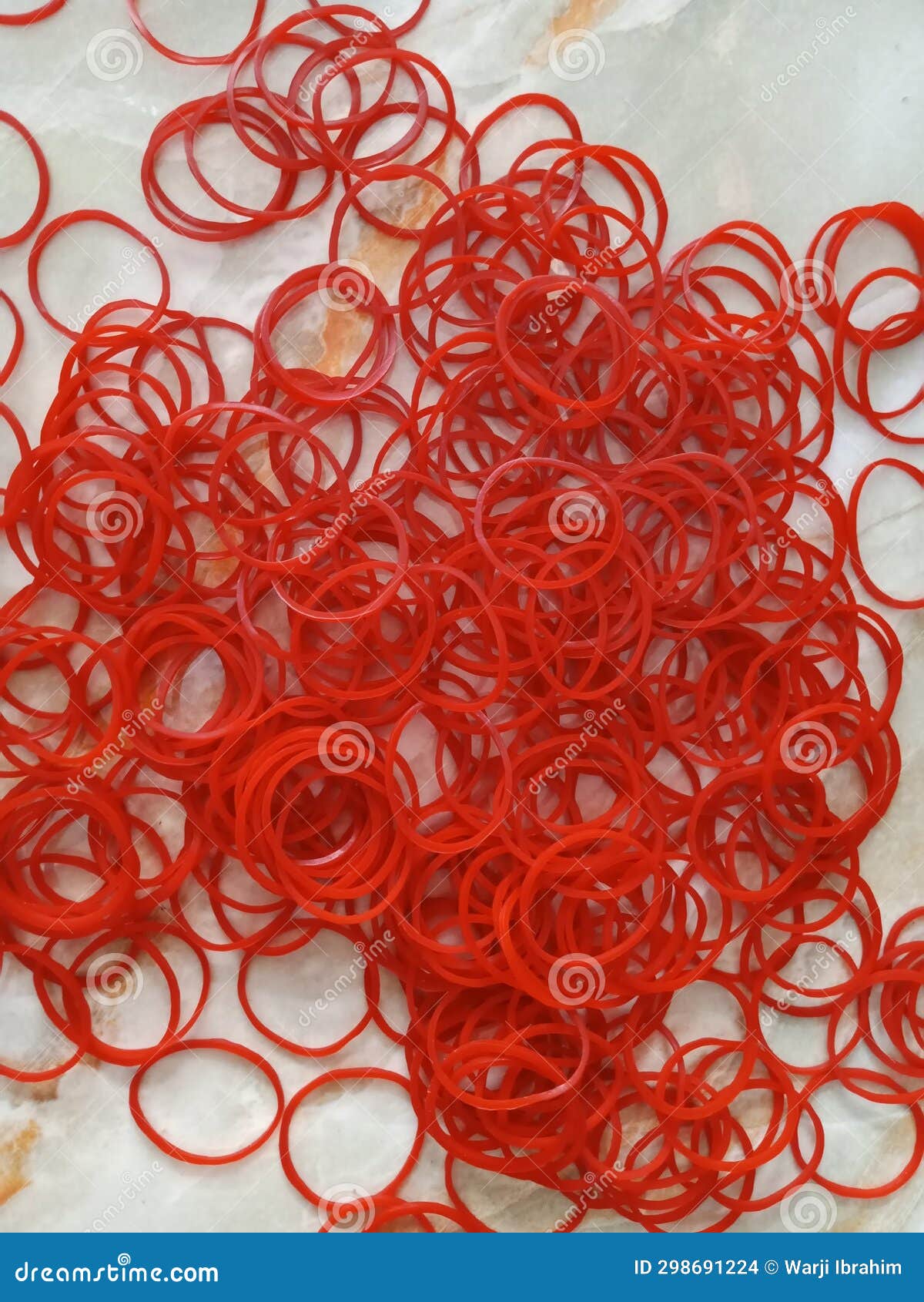 Multi-purpose Red Rubber Band Stock Photo - Image of childrens, rubber ...