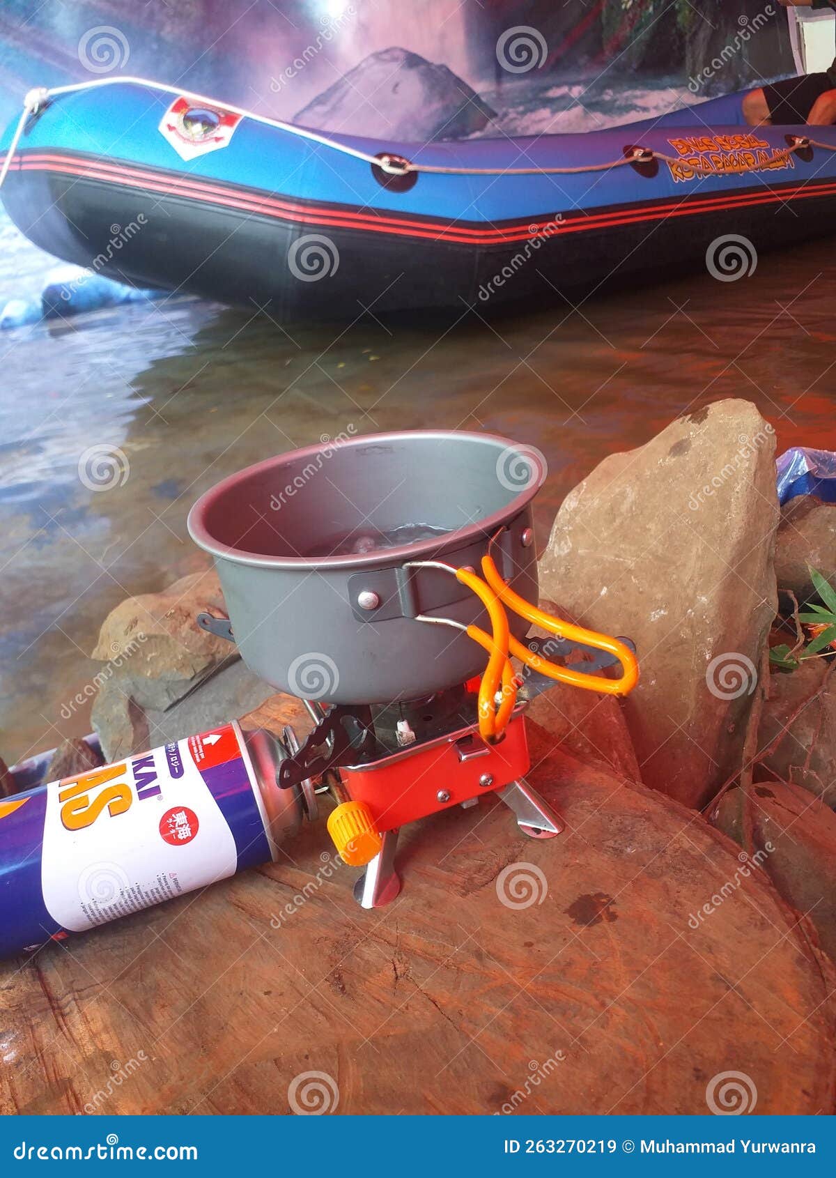 Multi-purpose Small Gas Stove for Camping Editorial Stock Image - Image ...