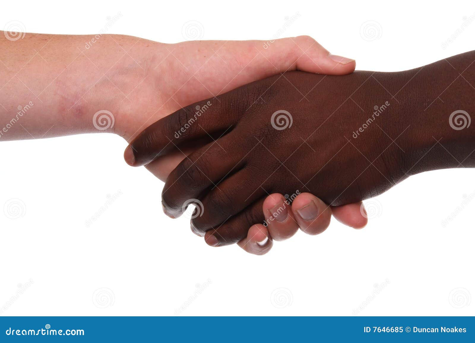 Multi Racial Handshake stock image. Image of negotiating - 7646685
