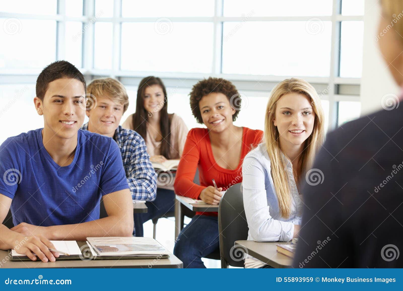 Pupils In A Class. Stock Photography | CartoonDealer.com #4463012