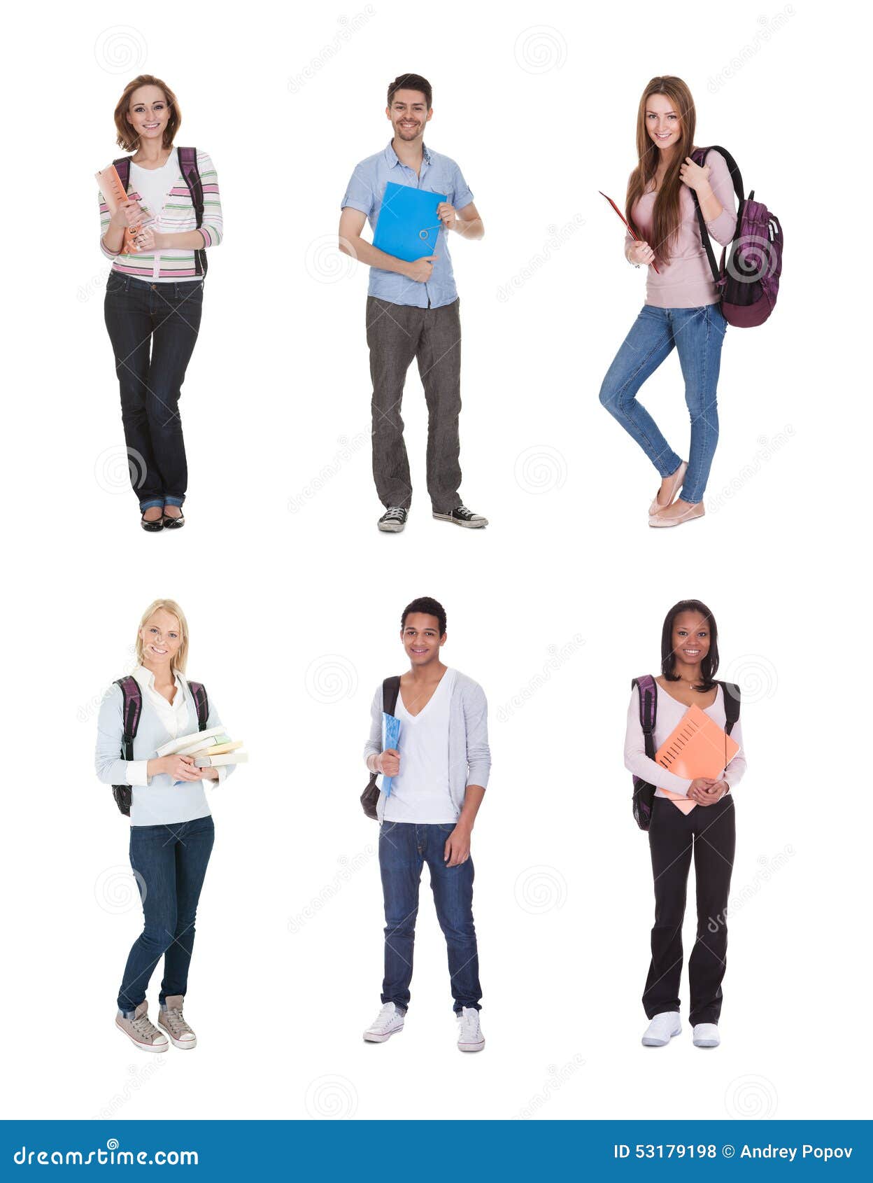 Multi Rassen Van Groep Studenten Stock Foto - Image of meisje, afro ...