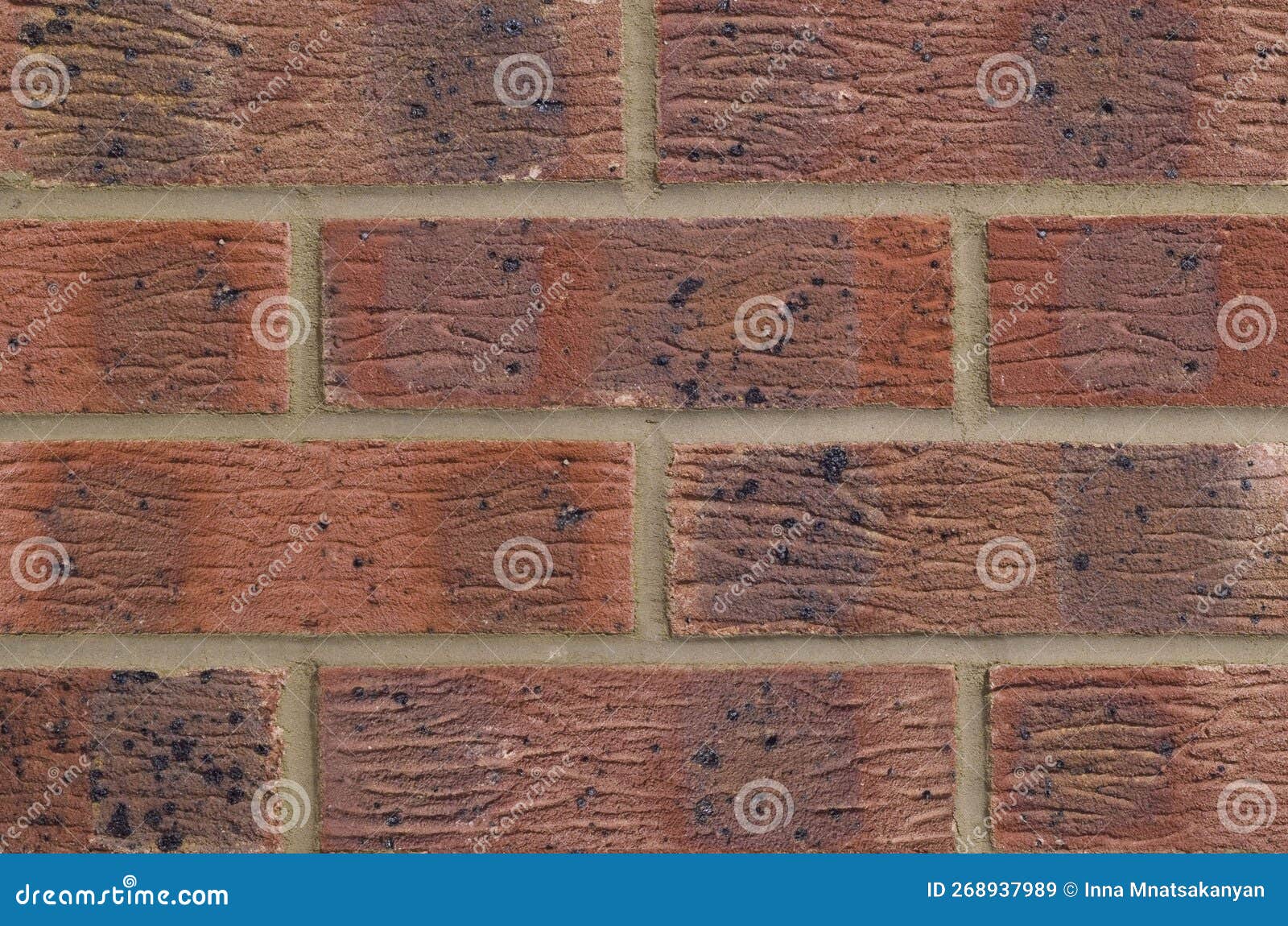 Multi Red Brick Wall with Rough Texture Stock Image - Image of ...
