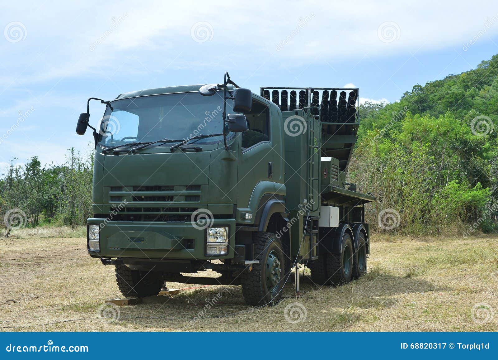 Multi Rocket Launcher System Prepare To Test Stock Image - Image of ...