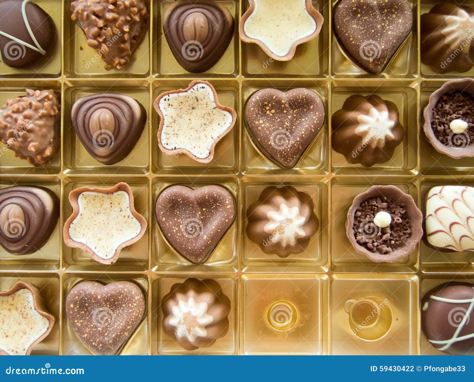 Multi Shape Chocolate Bonbons Stock Photo - Image of detail, dark: 59430422