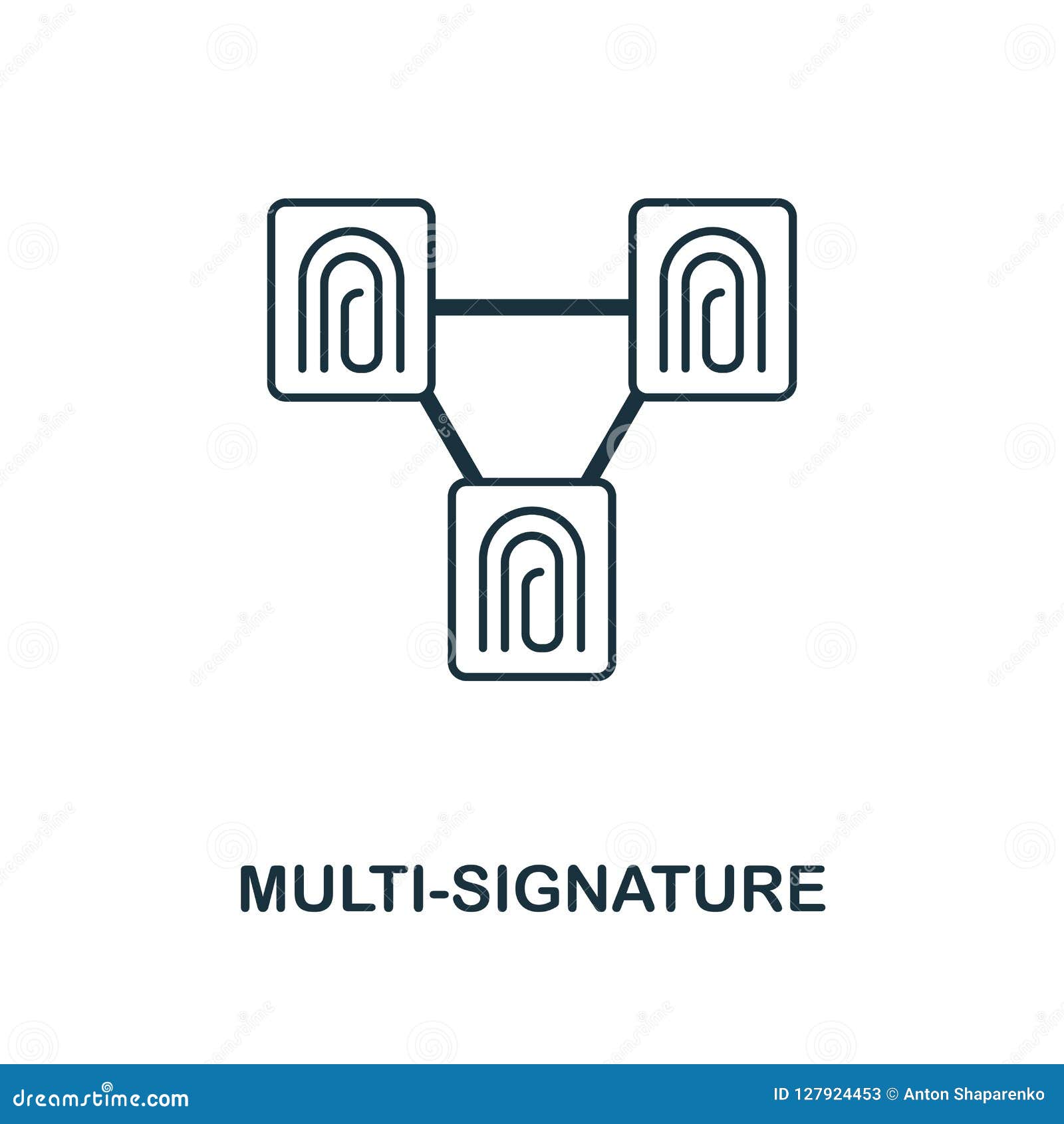 Multi-Signature Icon. Monochrome Style Design from Blockchain Icon ... Multi-Signature Icon. Monochrome Style Design from Blockchain Icon ...